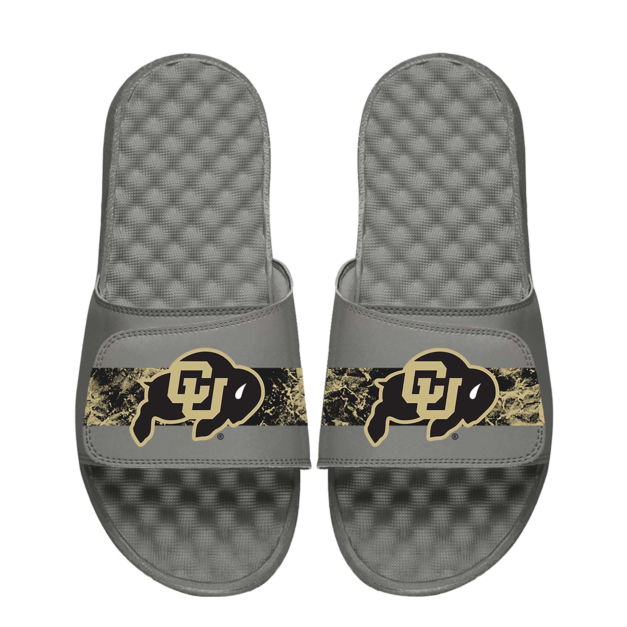 Men's ISlide Gray Colorado Buffaloes Distressed Slide Sandals - Walmart.com