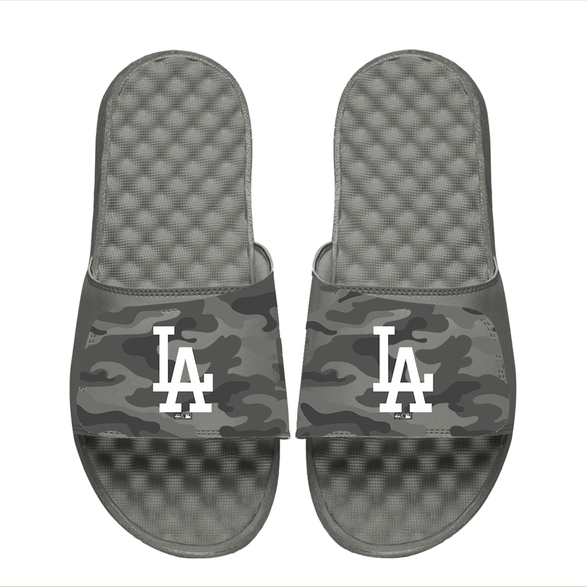 Men's ISlide Gray Los Angeles Dodgers Camo Slide Sandals - Walmart.com