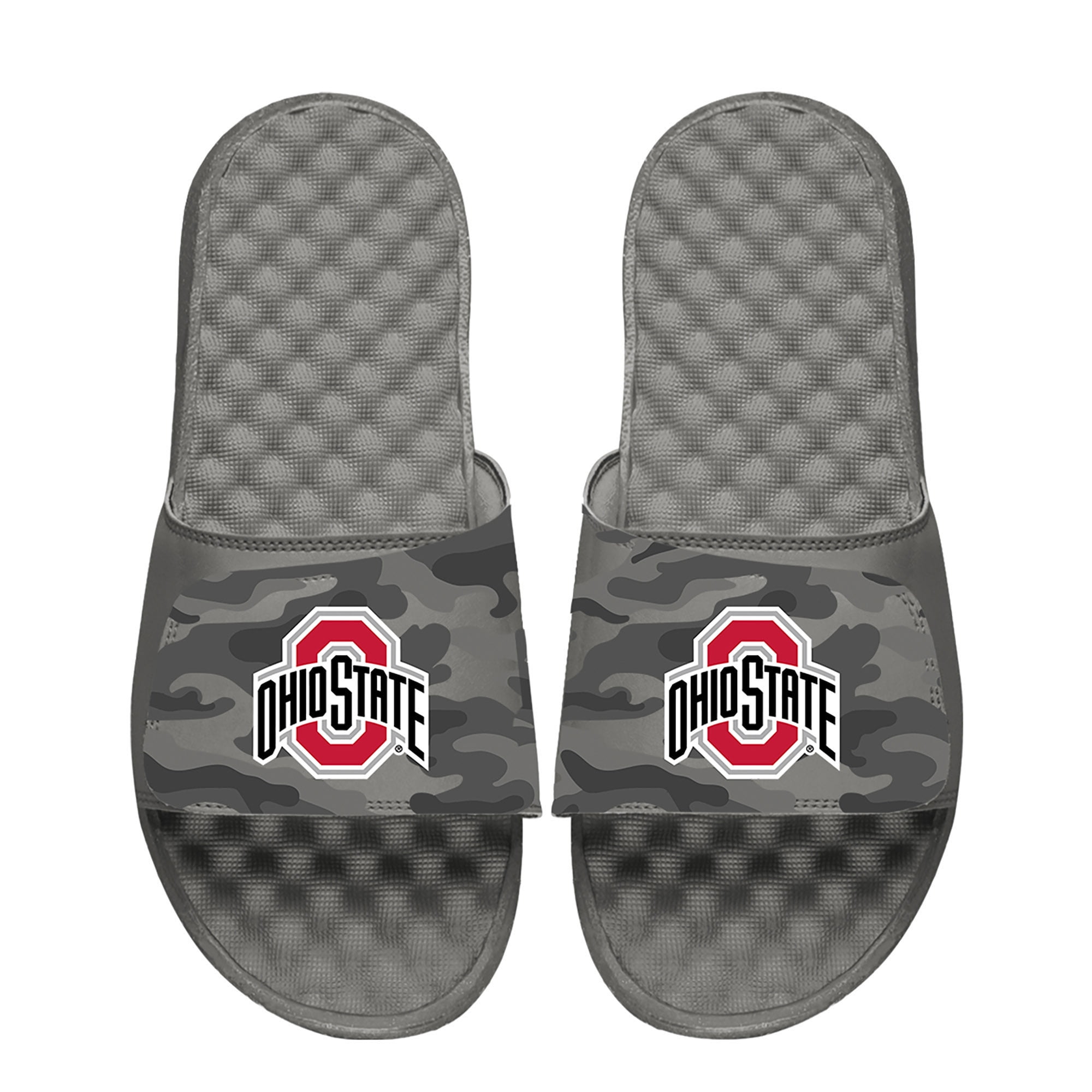 Men's ISlide Gray Ohio State Buckeyes Camo Slide Sandals - Walmart.com