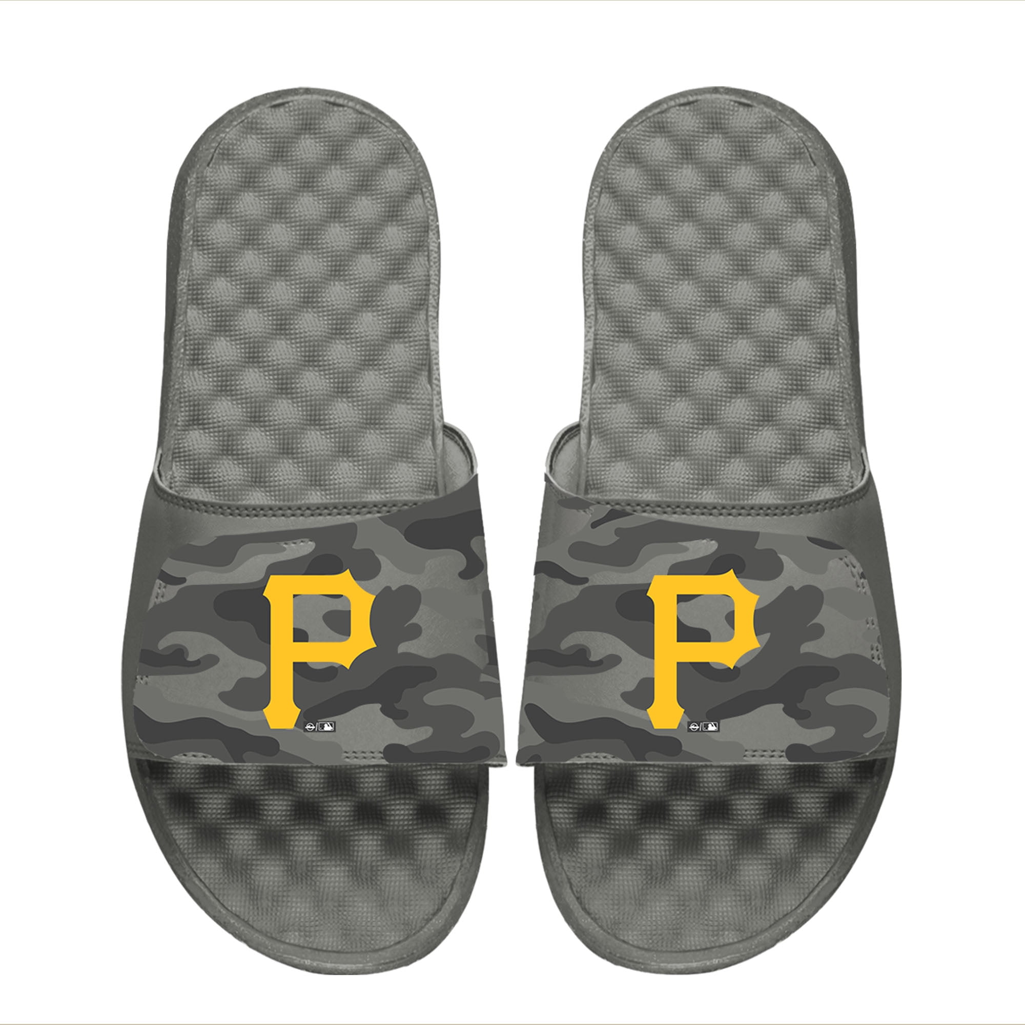 Men's ISlide Gray Pittsburgh Pirates Camo Slide Sandals - Walmart.com
