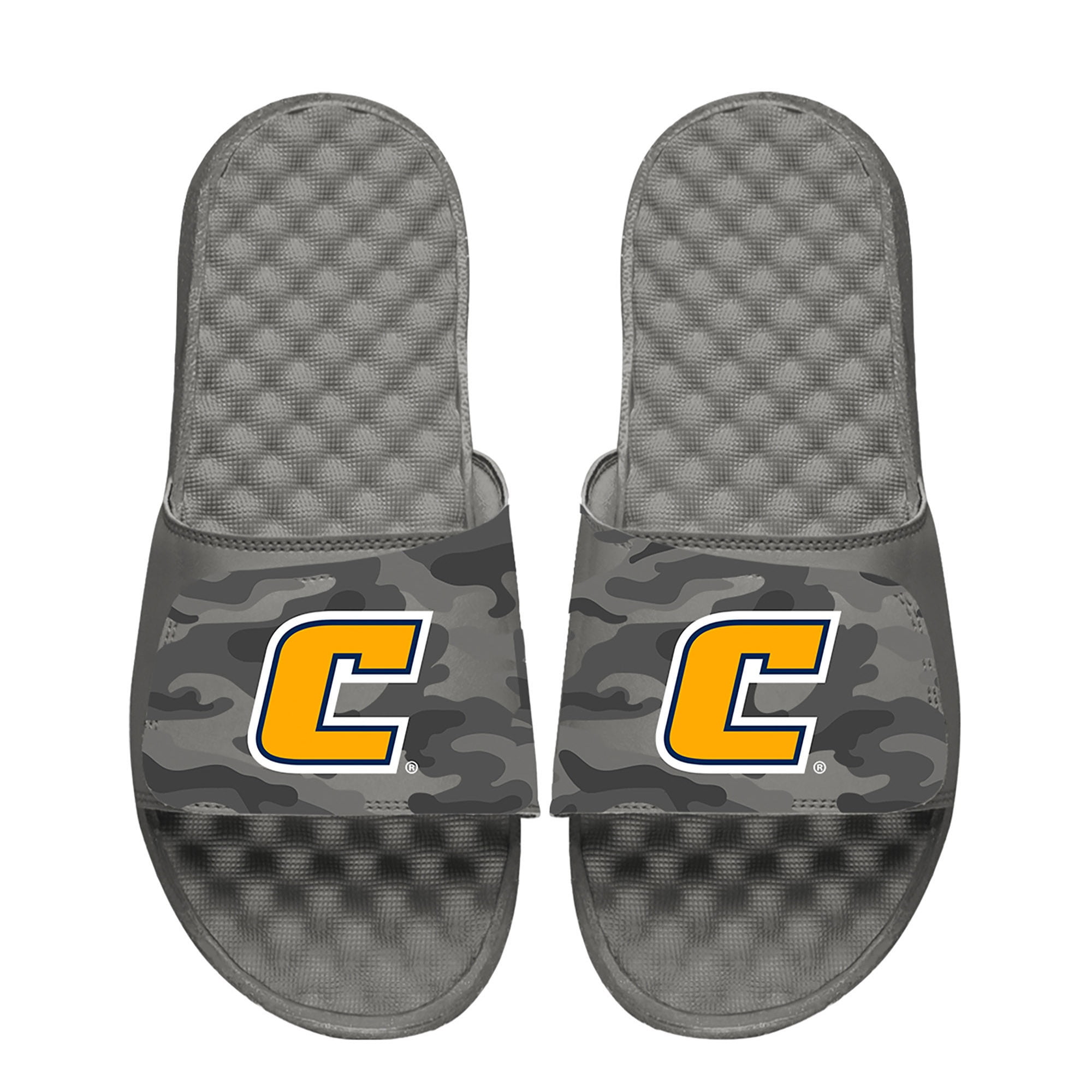 Men's ISlide Gray Tennessee Chattanooga Mocs Camo Slide Sandals ...
