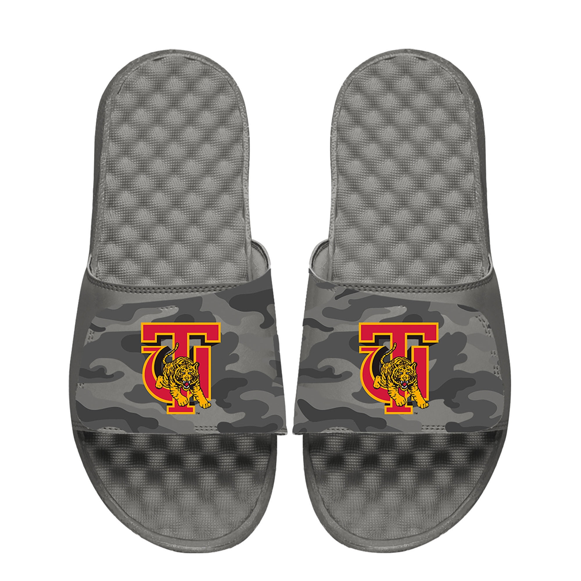 Men's ISlide Gray Tuskegee Golden Tigers Camo Slide Sandals - Walmart.com