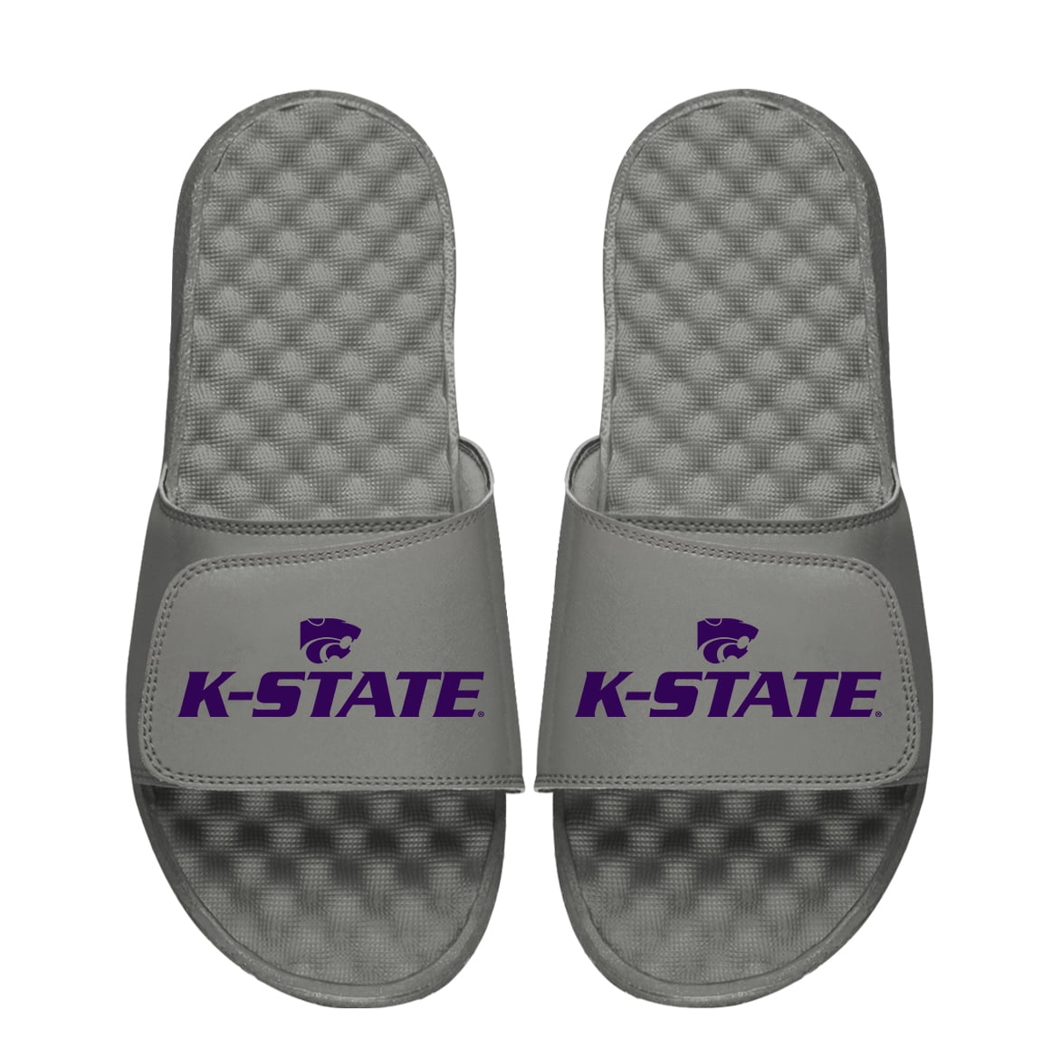 Men's ISlide Kansas State Wildcats Stacked Logo Slide Sandals - Walmart.com