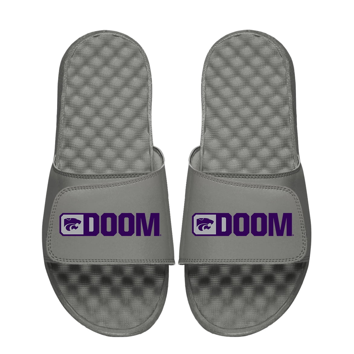 Men's ISlide Kansas State Wildcats Wordmark Slogan Slide Sandals ...