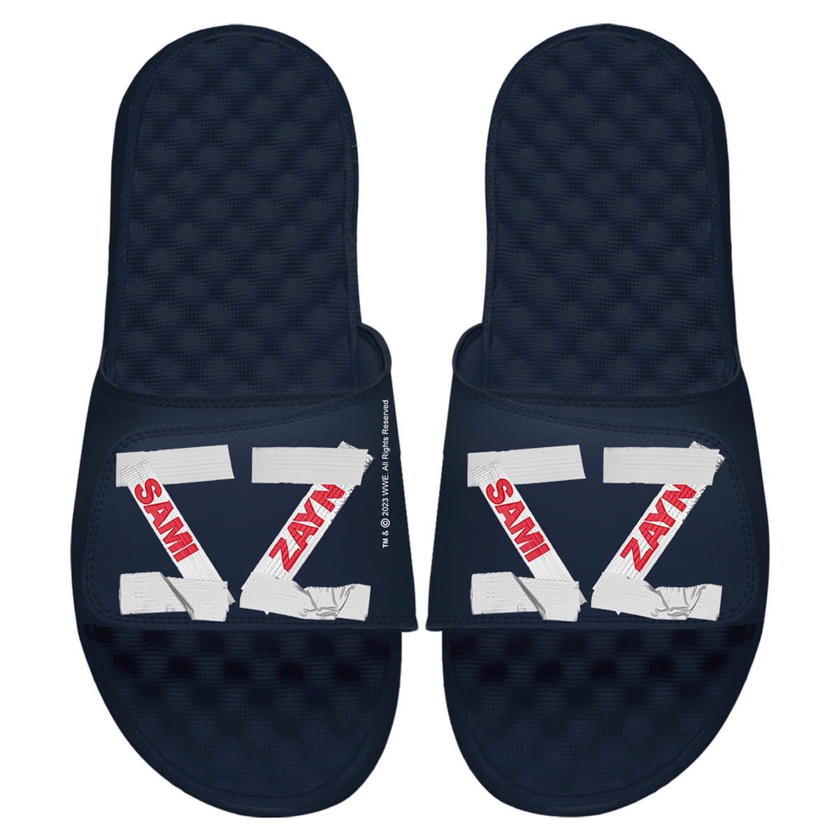 Men's ISlide Navy Sami Zayn Slide Sandals - Walmart.com