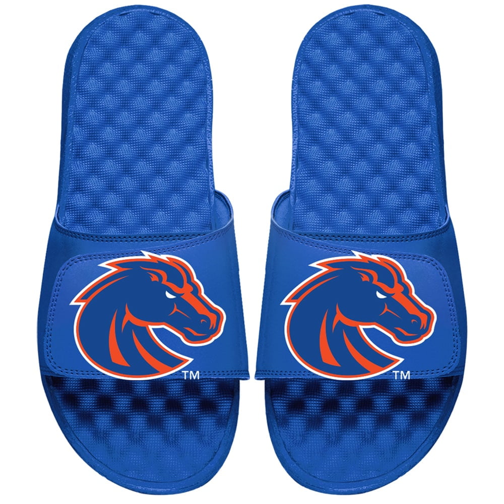 Men's ISlide Royal Boise State Broncos Blown Up Logo Slide Sandals ...