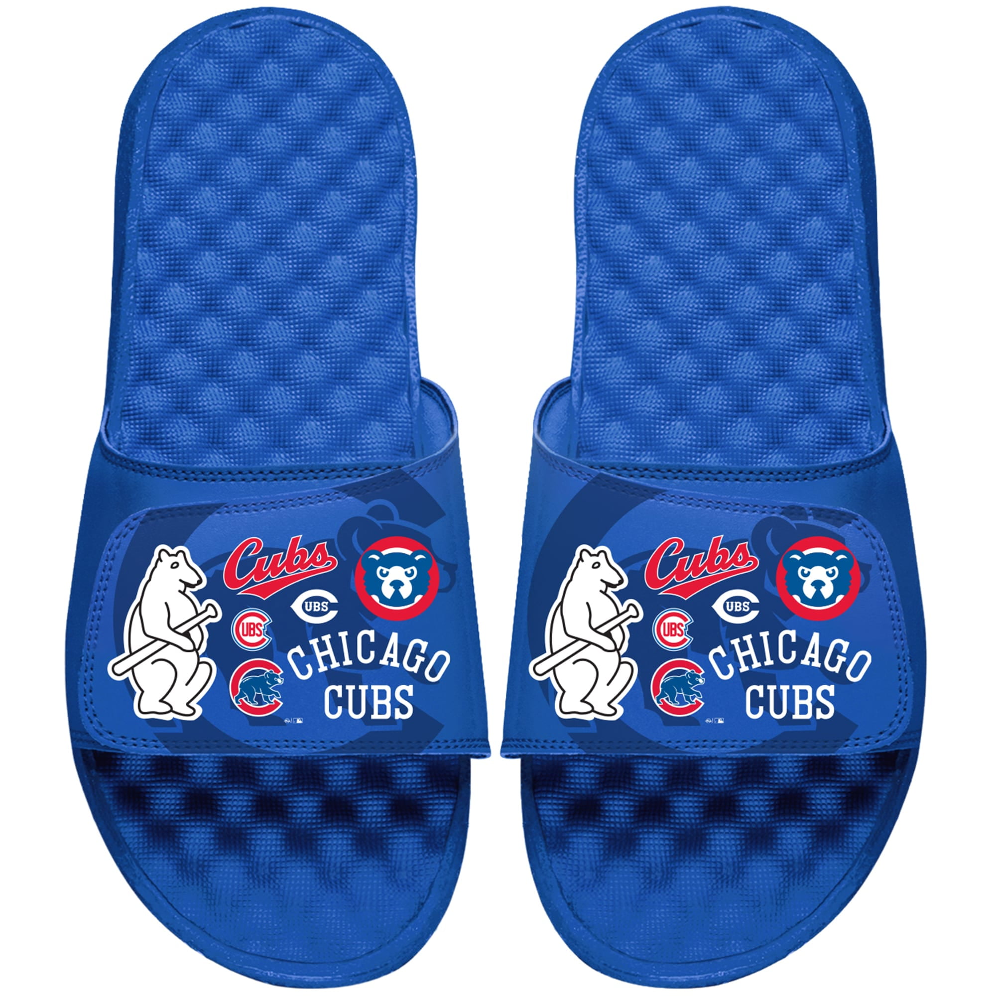 Men's ISlide Royal Chicago Cubs Collage Slide Sandals - Walmart.com