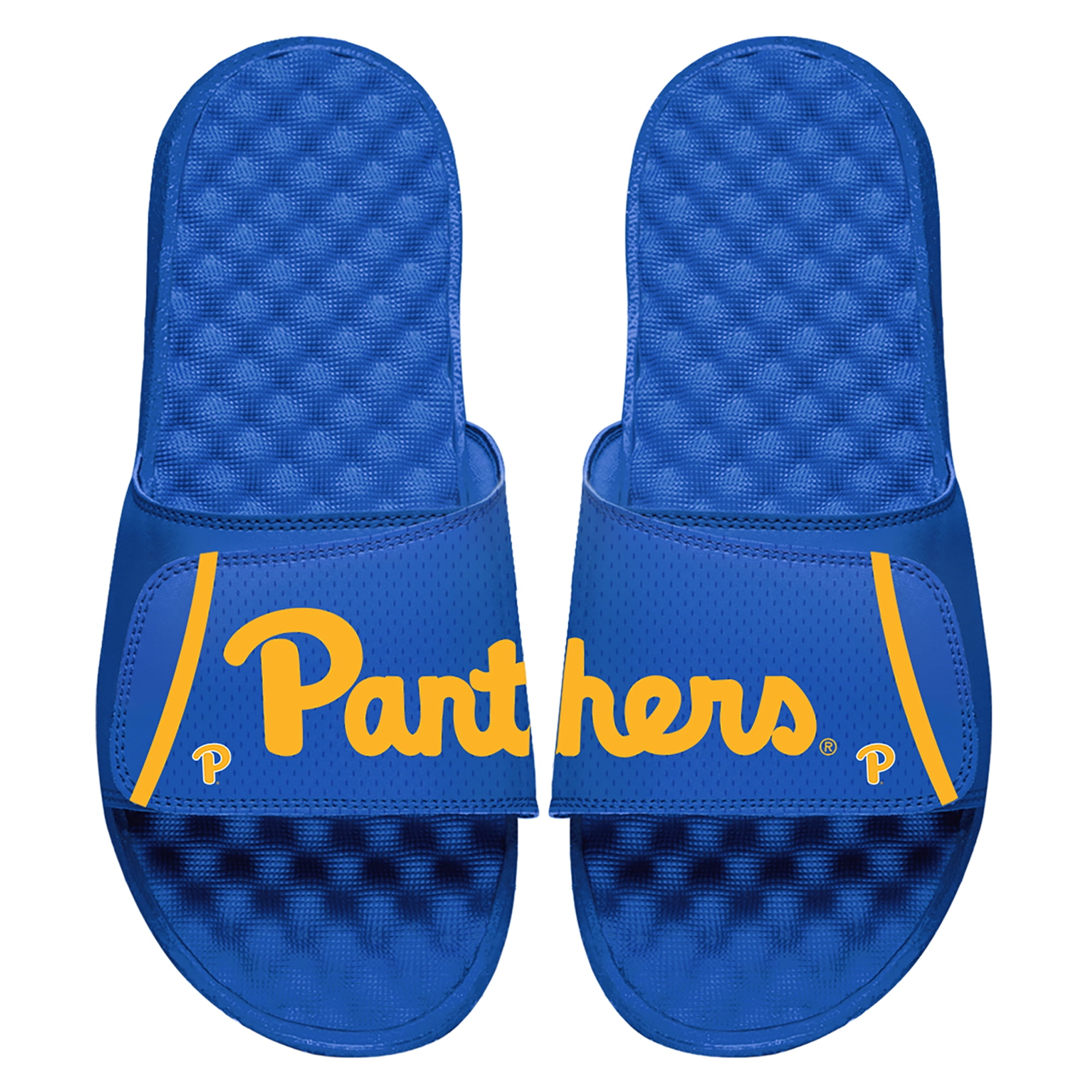 Men's ISlide Royal Pitt Panthers Basketball Jersey Pack Slide Sandals ...