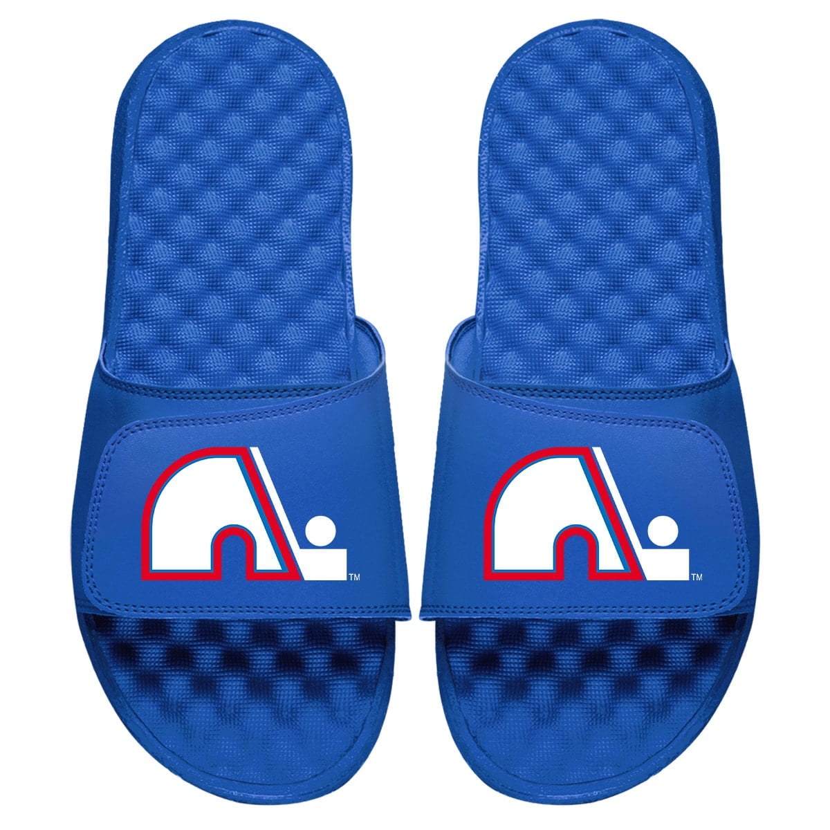 Men's ISlide Royal Quebec Nordiques Vintage Logo Slide Sandals ...