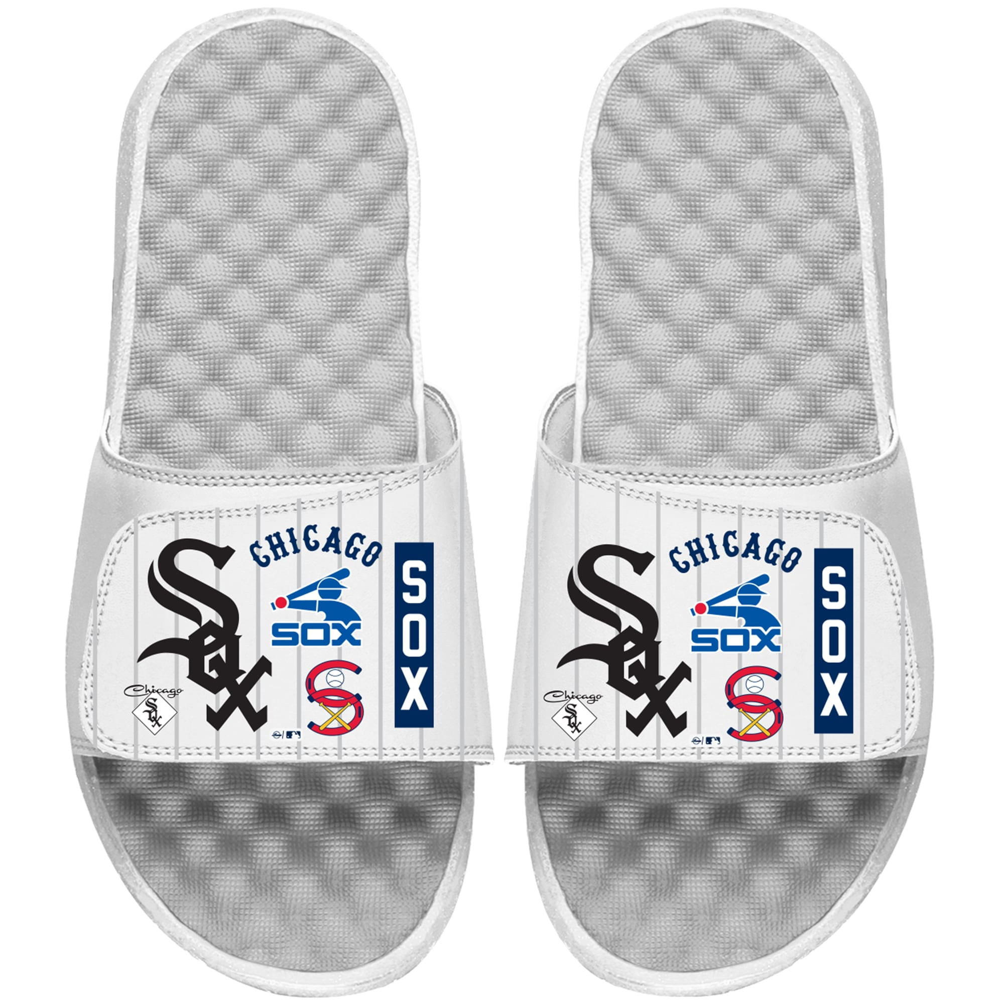 Men's ISlide White Chicago White Sox Collage Slide Sandals - Walmart.com