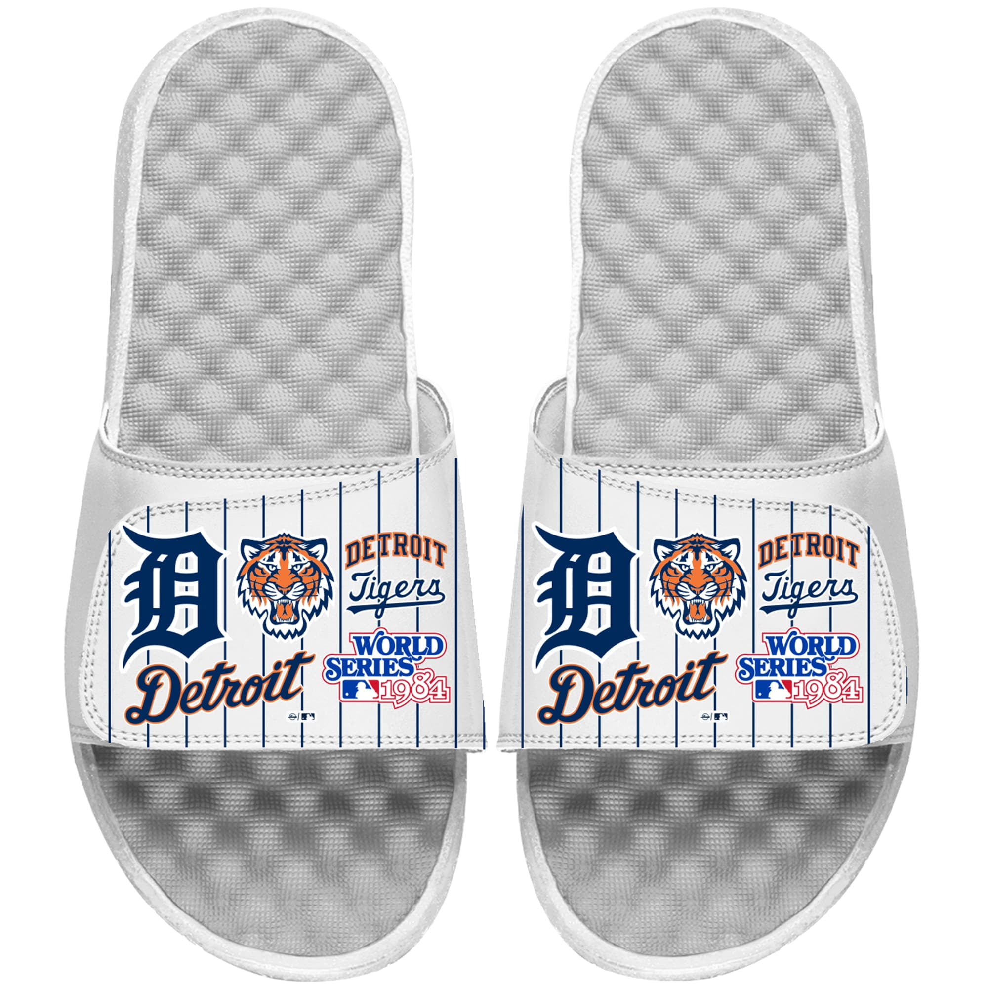 Men's ISlide White Detroit Tigers Collage Slide Sandals - Walmart.com