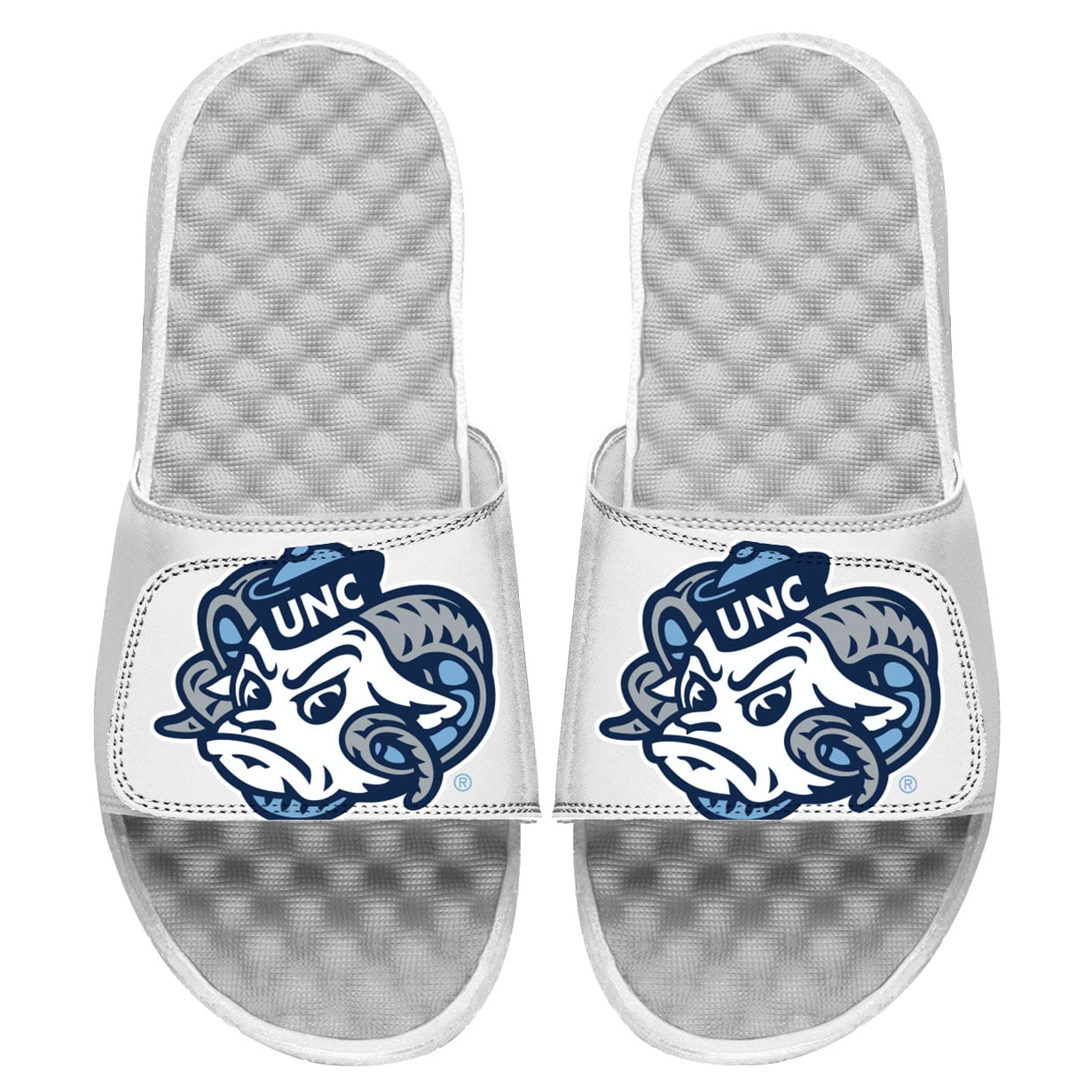 Men's ISlide White North Carolina Tar Heels Blown Up Mascot Slide ...