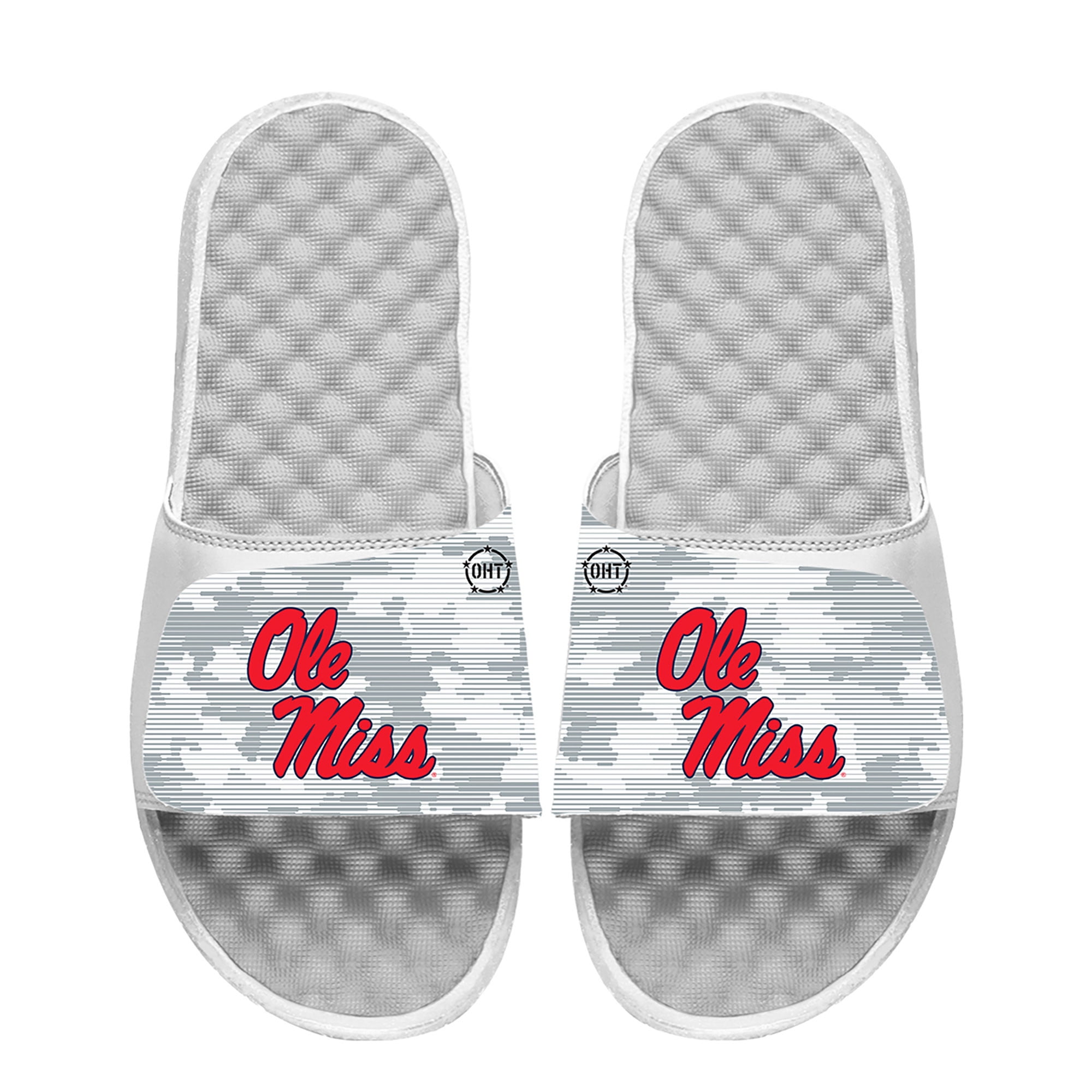 Men's ISlide White Ole Miss Rebels Camo Slide Sandals - Walmart.com