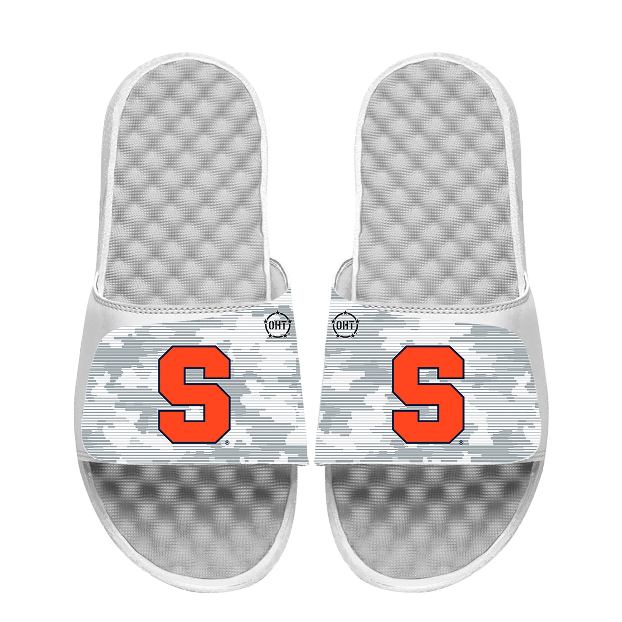 Men's ISlide White Syracuse Orange Camo Slide Sandals - Walmart.com