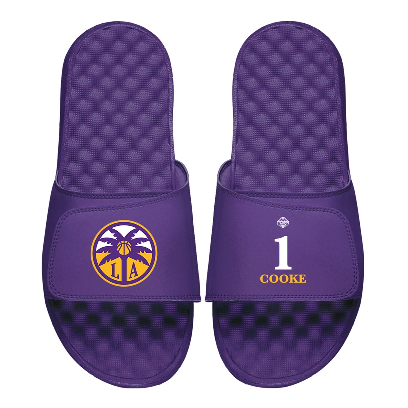 Men's ISlide Zia Cooke Purple Los Angeles Sparks Logo Split Slide ...