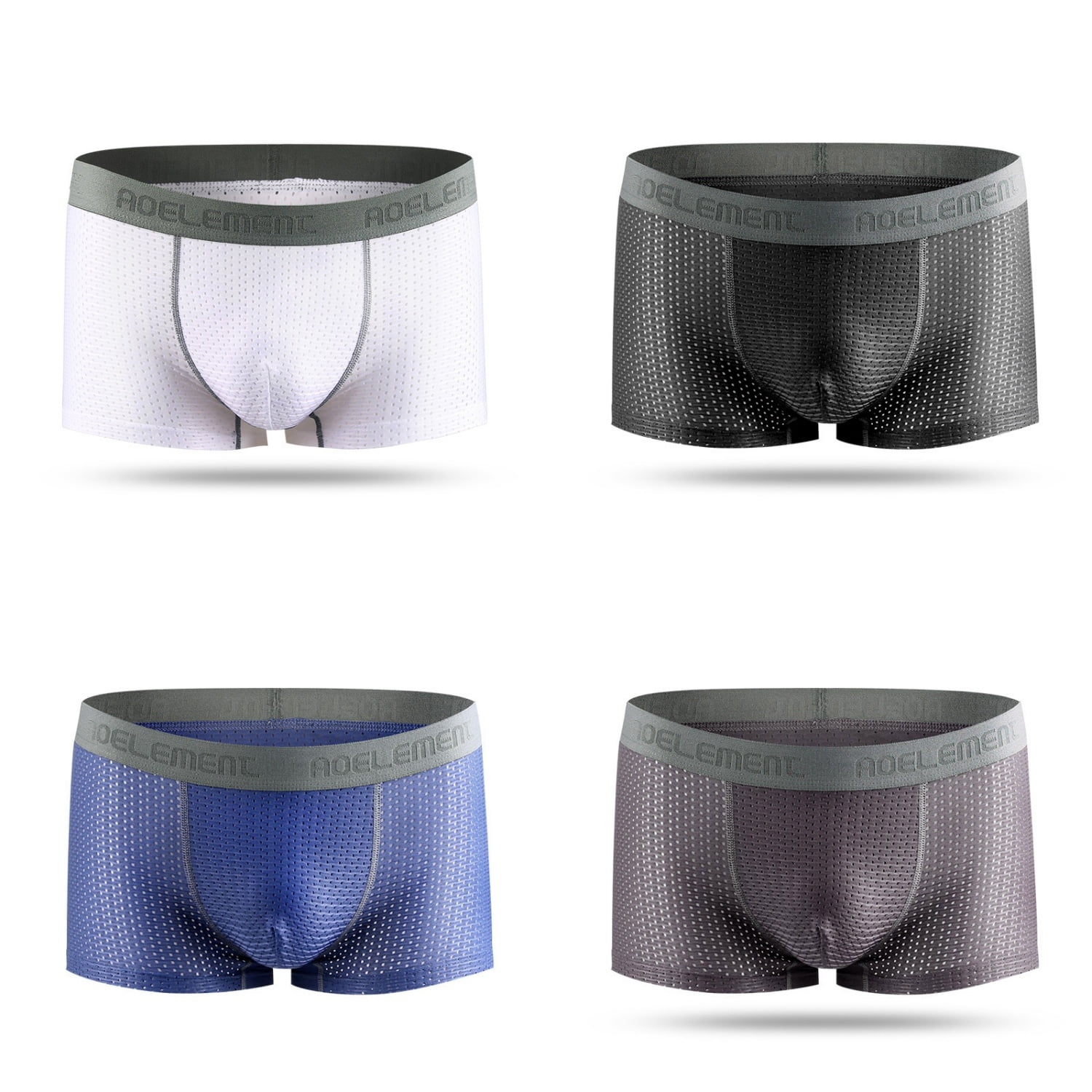 Men's Ice Mesh Hole Boxer Briefs - Breathable, Stylish & Comfortable ...