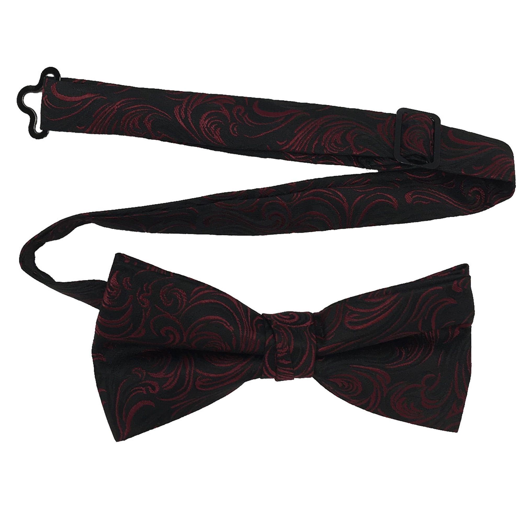Men’s Imperial Burgundy Formal Satin Pre-Tied Bow Tie in a Variety of ...
