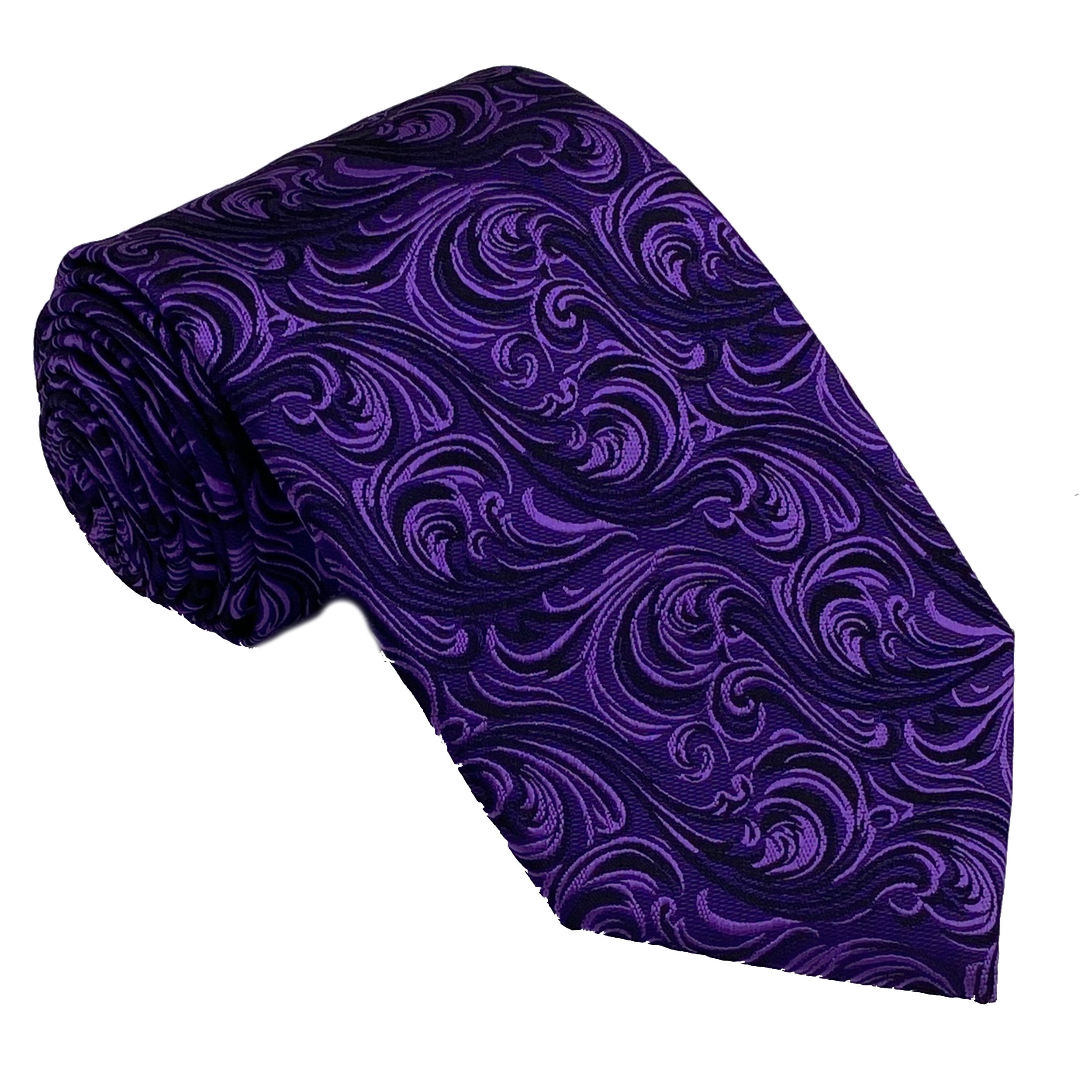 Men’s Imperial Purple Formal Satin Self-Tie Necktie in a Variety of ...