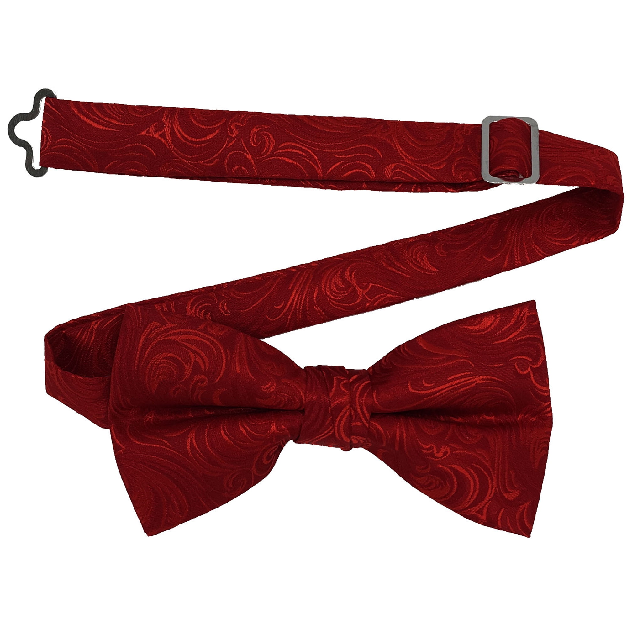 Men’s Imperial Red Formal Satin Pre-Tied Bow Tie in a Variety of Colors ...