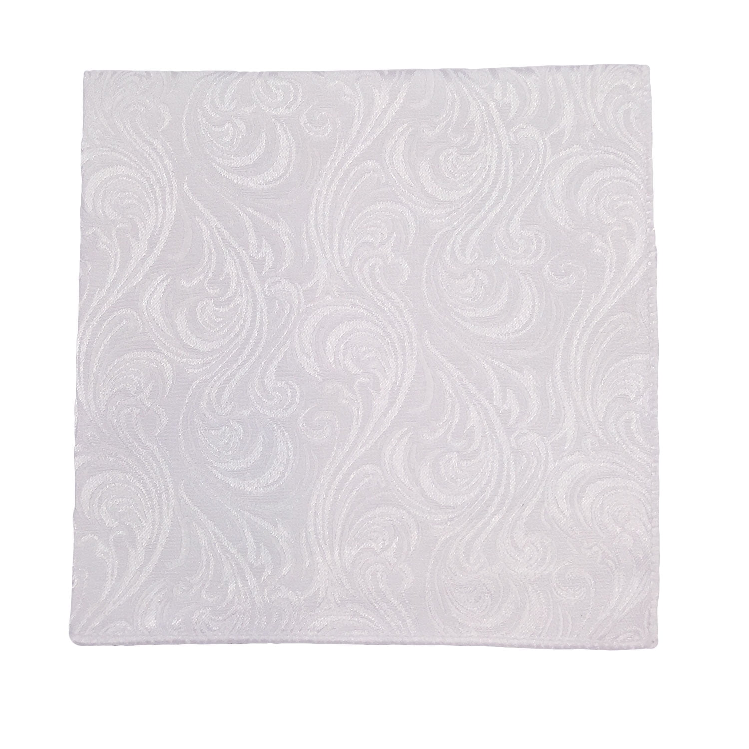 Men’s Imperial White Formal Satin Pocket Square in a Variety of Colors ...
