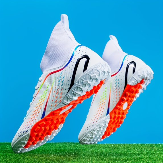 Men's Indoor Outdoor Soccer Cleats, Lightweight Non-Slip Athletic ...
