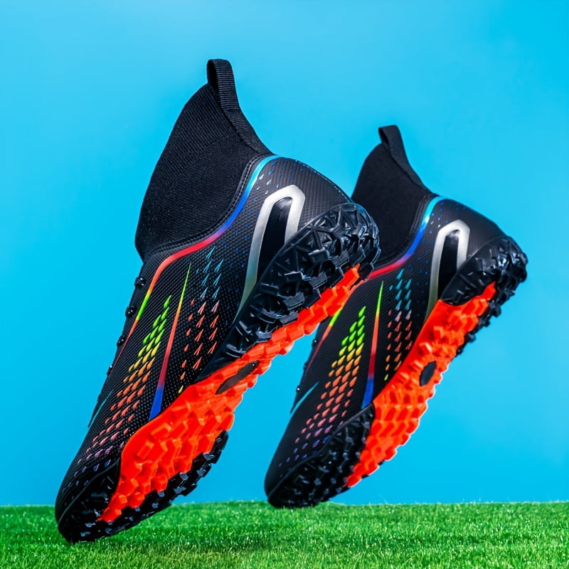 Men's Indoor Outdoor Soccer Cleats, Lightweight Non-Slip Athletic ...