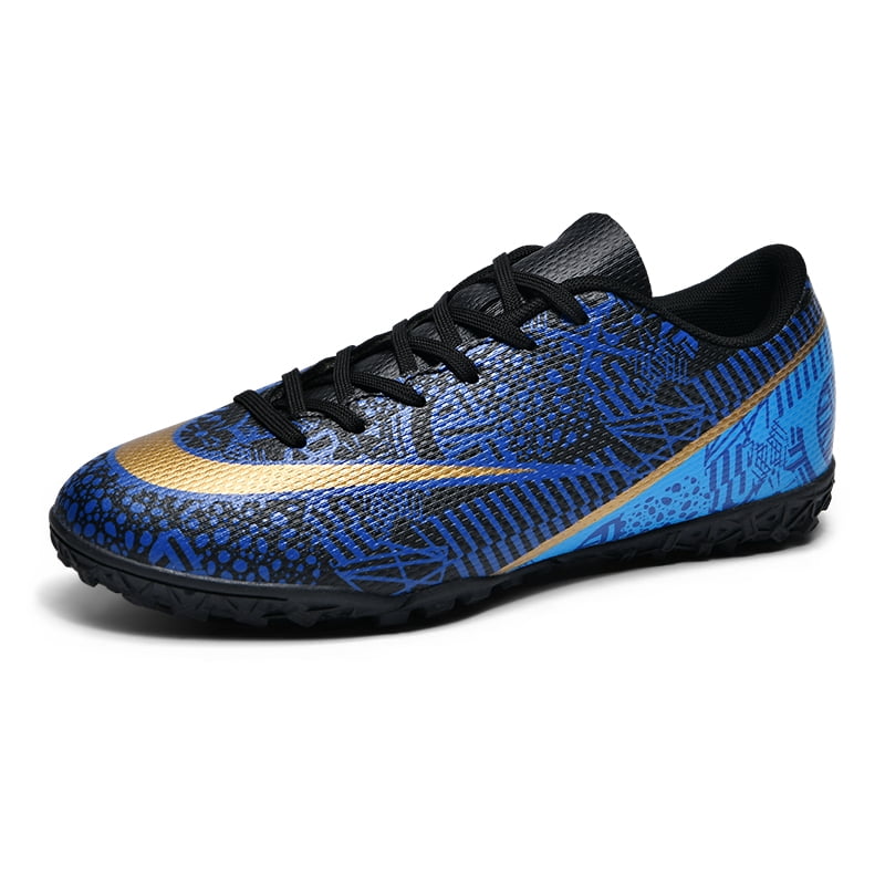 Men's Indoor Soccer Shoes Football Cleats Low-Tops Lace-Up Non-Slip ...