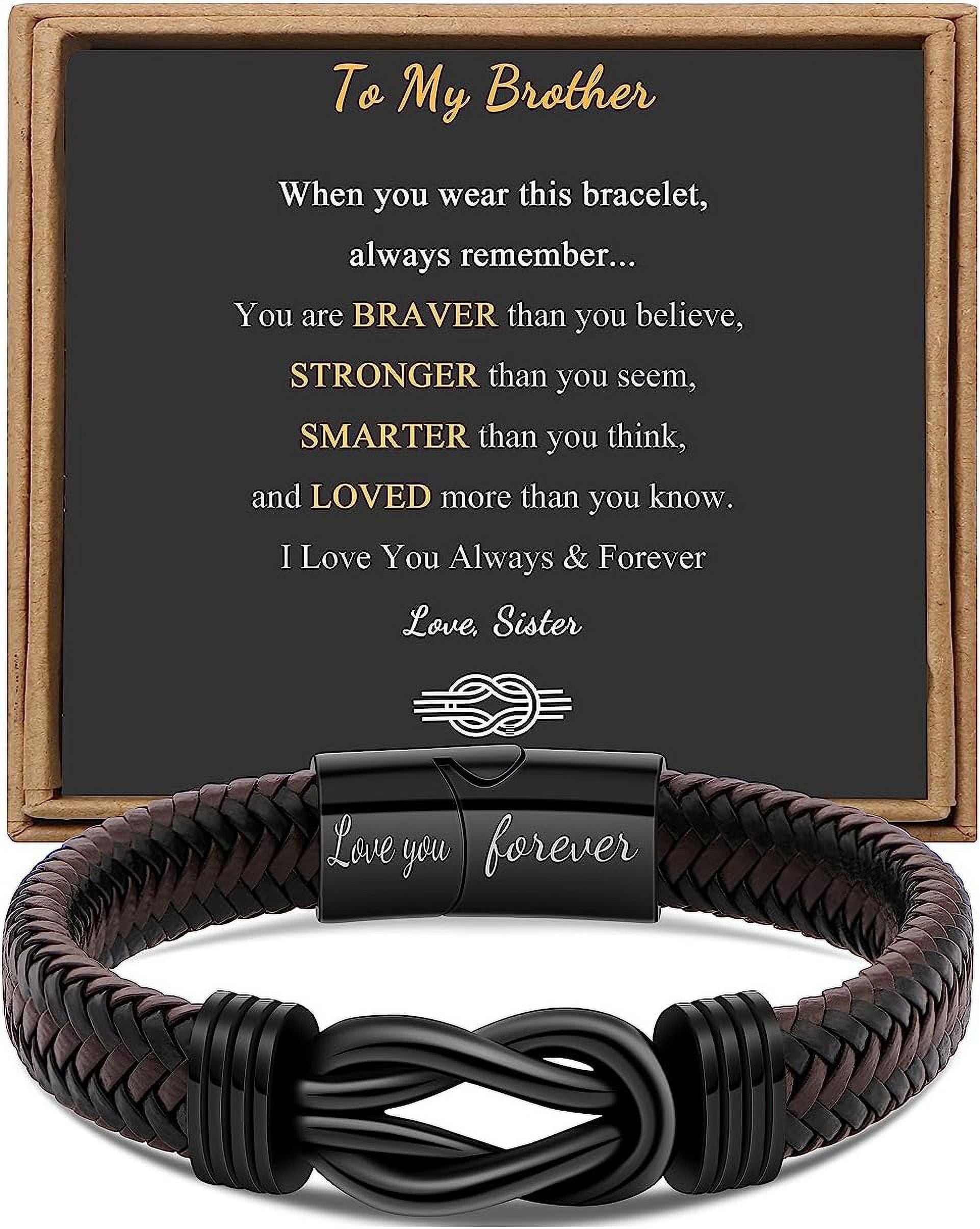 Men's Infinity Bracelet Dad Husband Boyfriend Son Grandson Brother ...