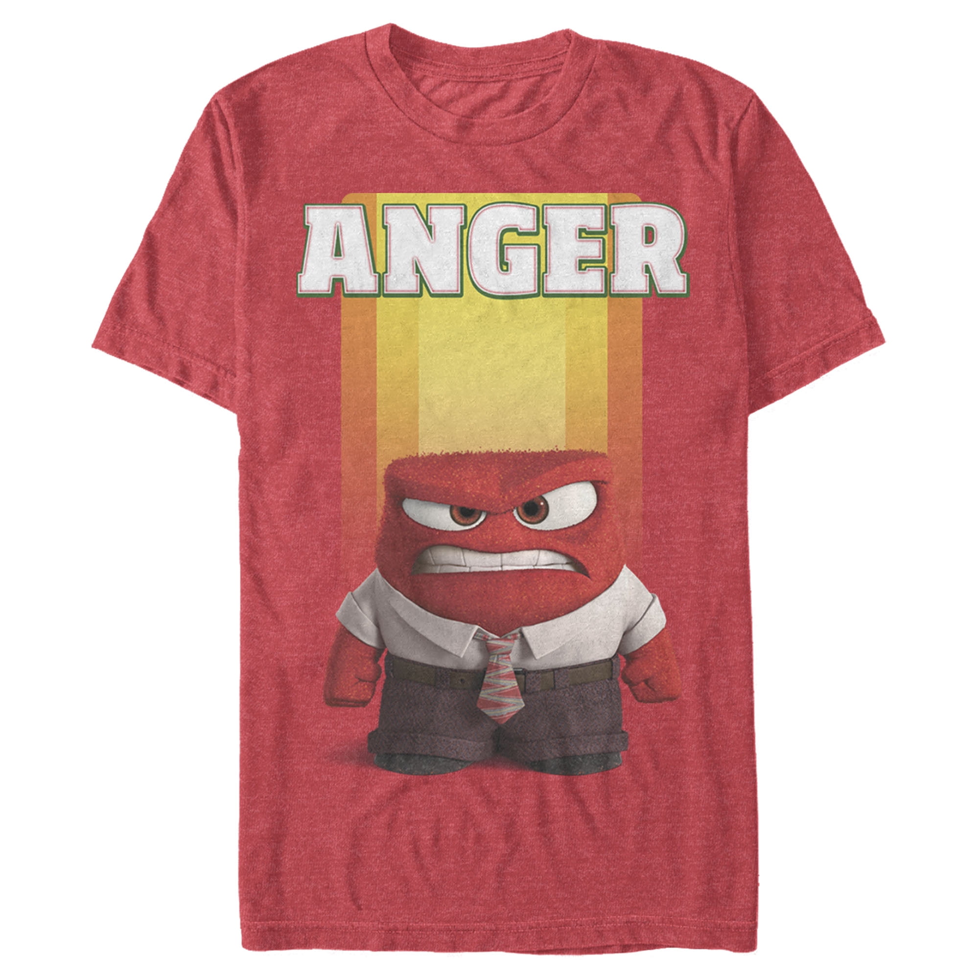 Men's Inside Out Grumpy Anger Graphic T-Shirt - Walmart.com