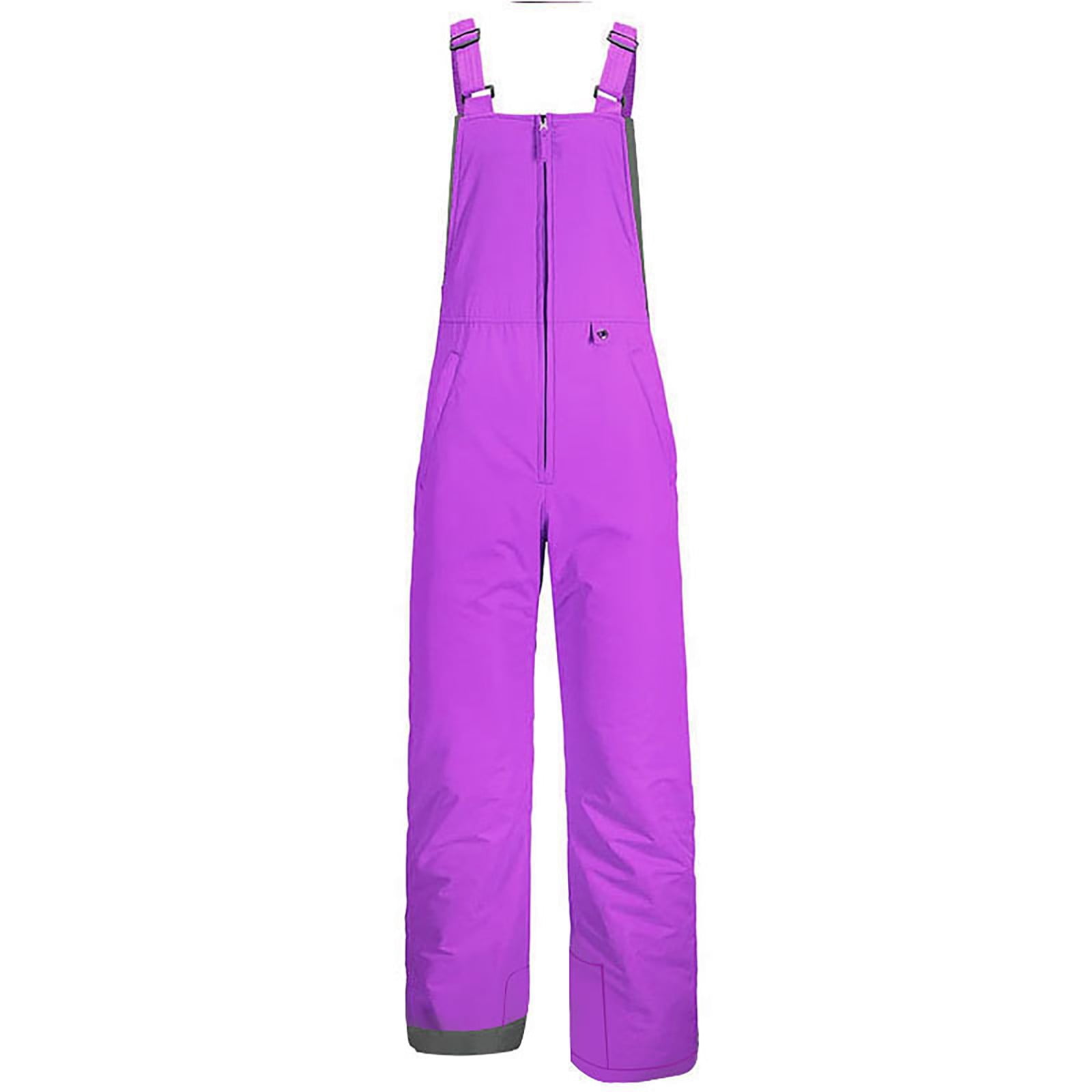 Men's Insulated Waterproof Ski Bib Overalls Winter Snowboarding Pants ...