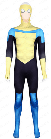 Men's Invincible Mark Grayson Nolan Atom Eve Cos Yellow Bodysuit Mark ...