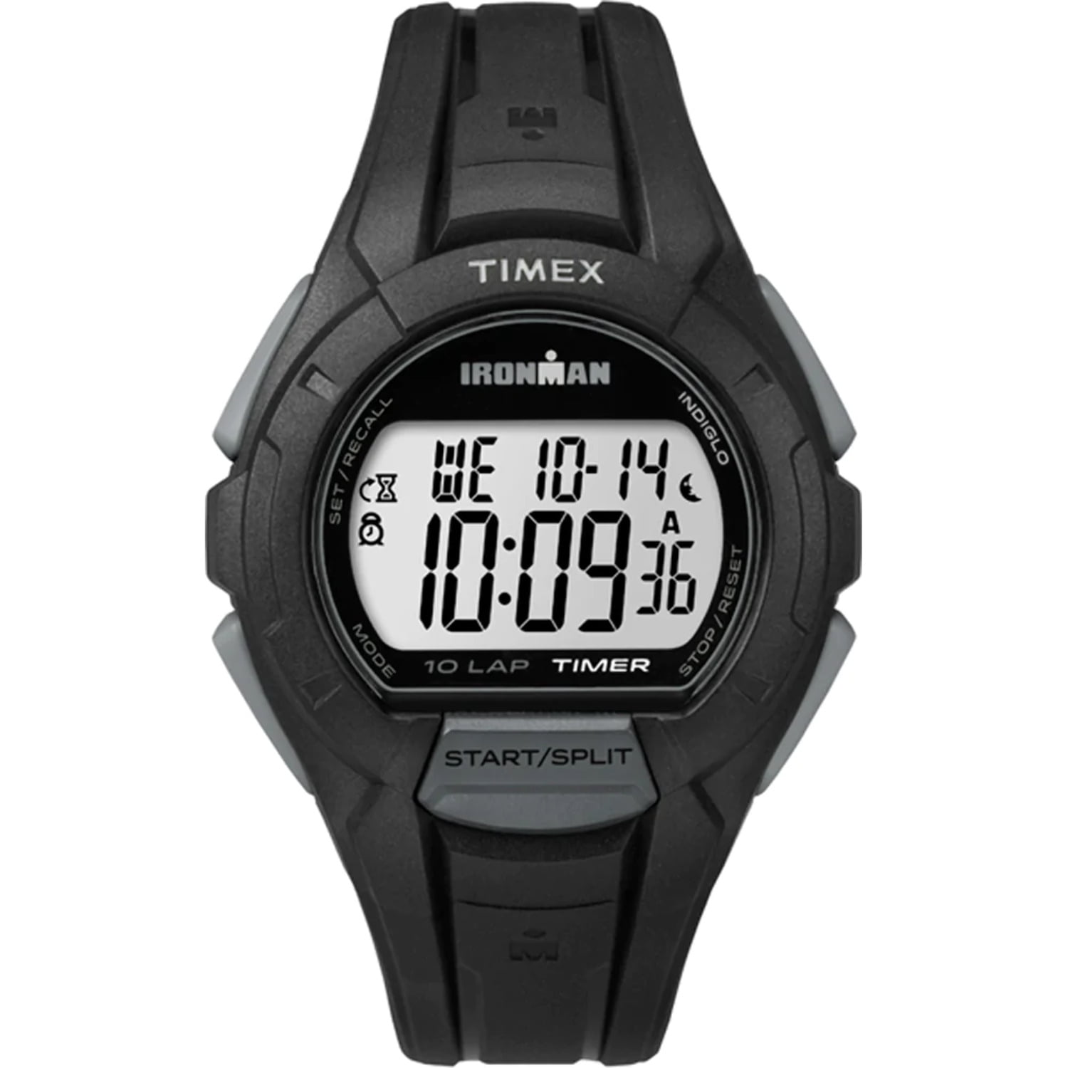 Men's Ironman Essential 10 Full-Size Watch, Black Resin Strap - Walmart.com