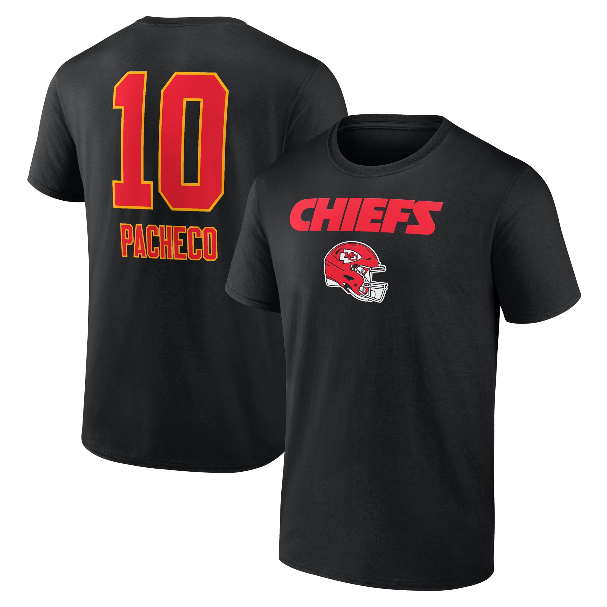 Men's Isiah Pacheco Black Kansas City Chiefs Team Wordmark Player Name ...