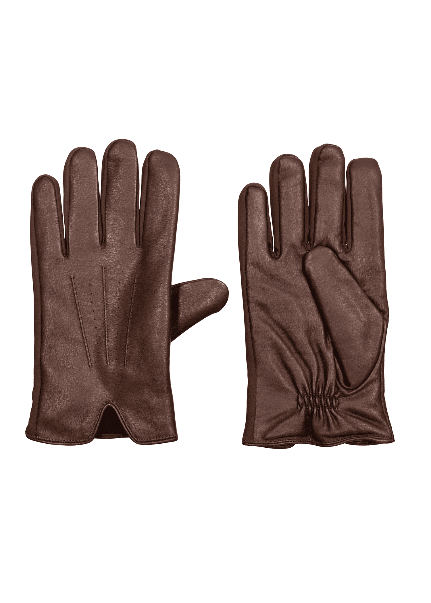 Men's Isotoner Genuine Leather Glove, Dark Brown, Size: MD - Walmart.com