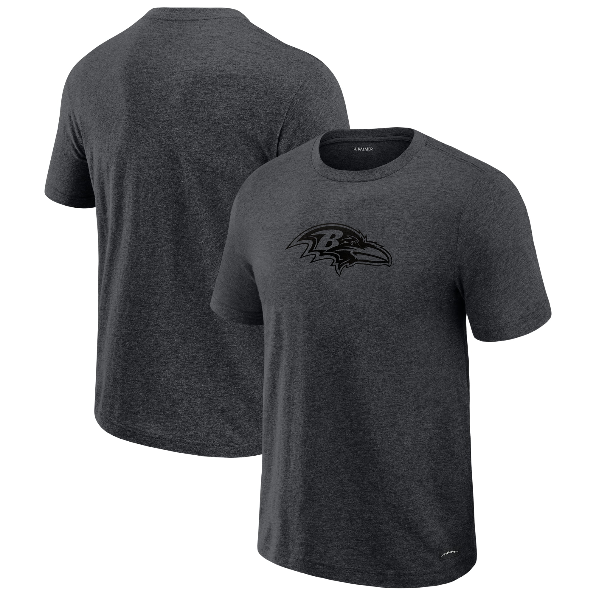 Men's J. Palmer Graphite Baltimore Ravens Players Lounge Tri-Blend T ...