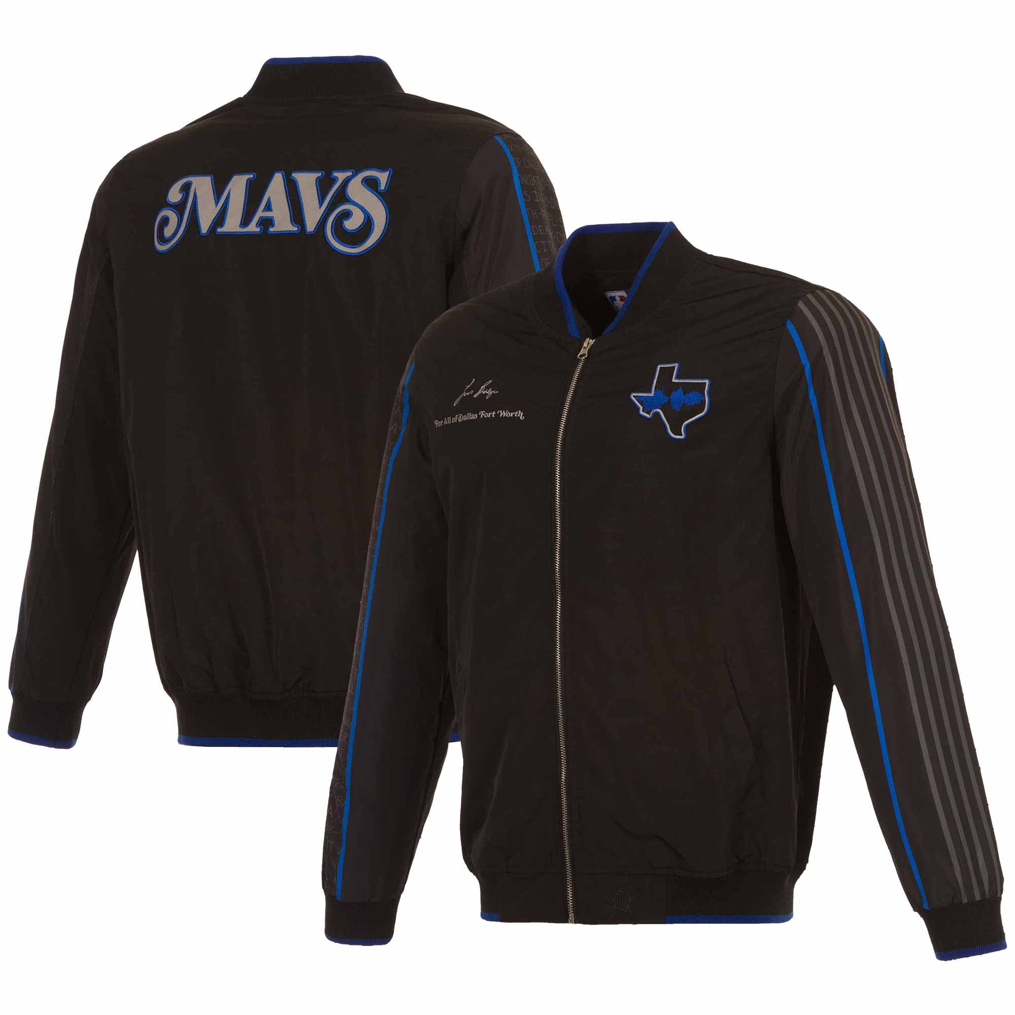 Men's JH Design Black Dallas Mavericks 2023/24 City Edition Nylon Full ...