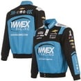 Men's JH Design Black Ross Chastain WWEX Twill Uniform Full-Snap Jacket ...