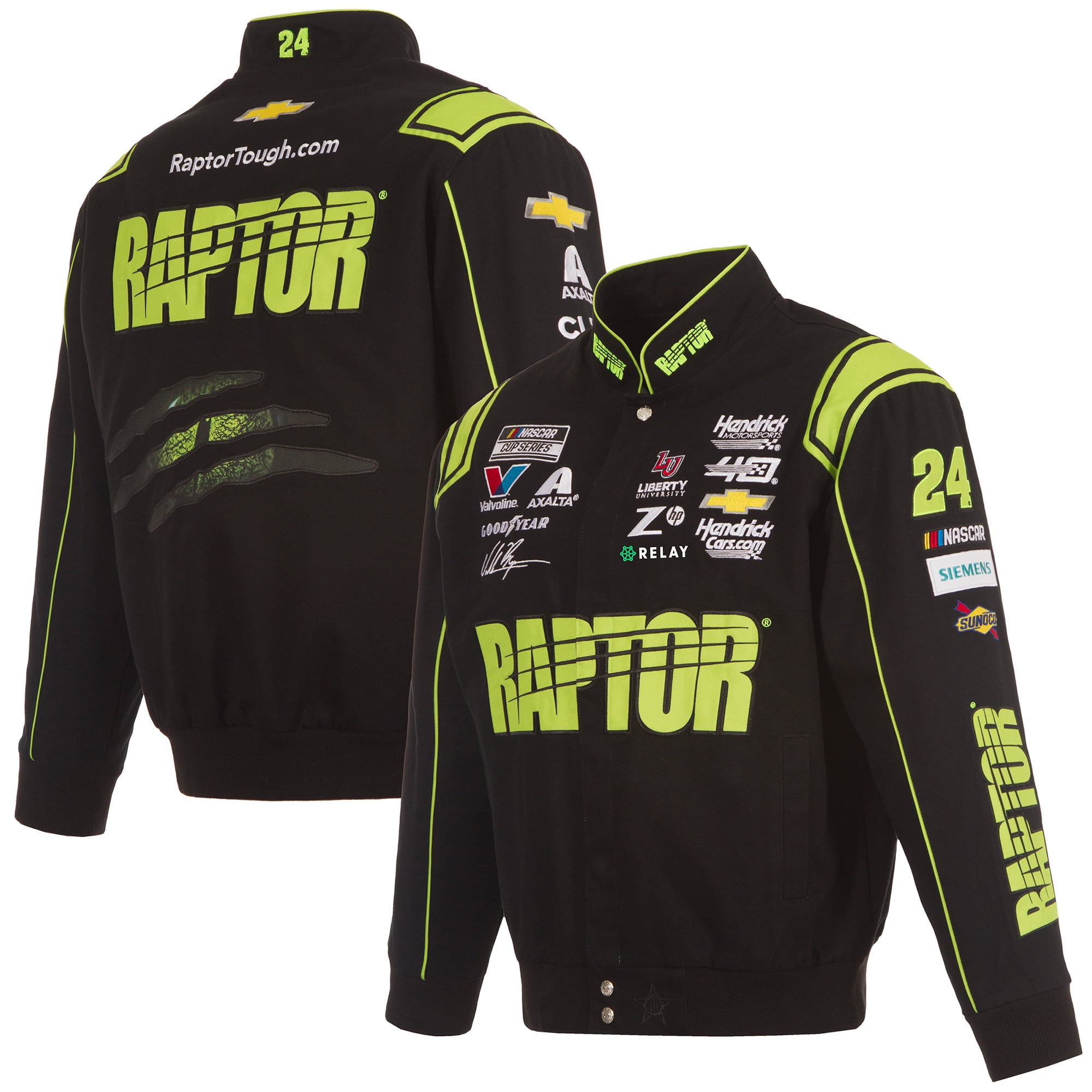Men's JH Design Black William Byron RAPTOR Twill Driver Uniform Full ...