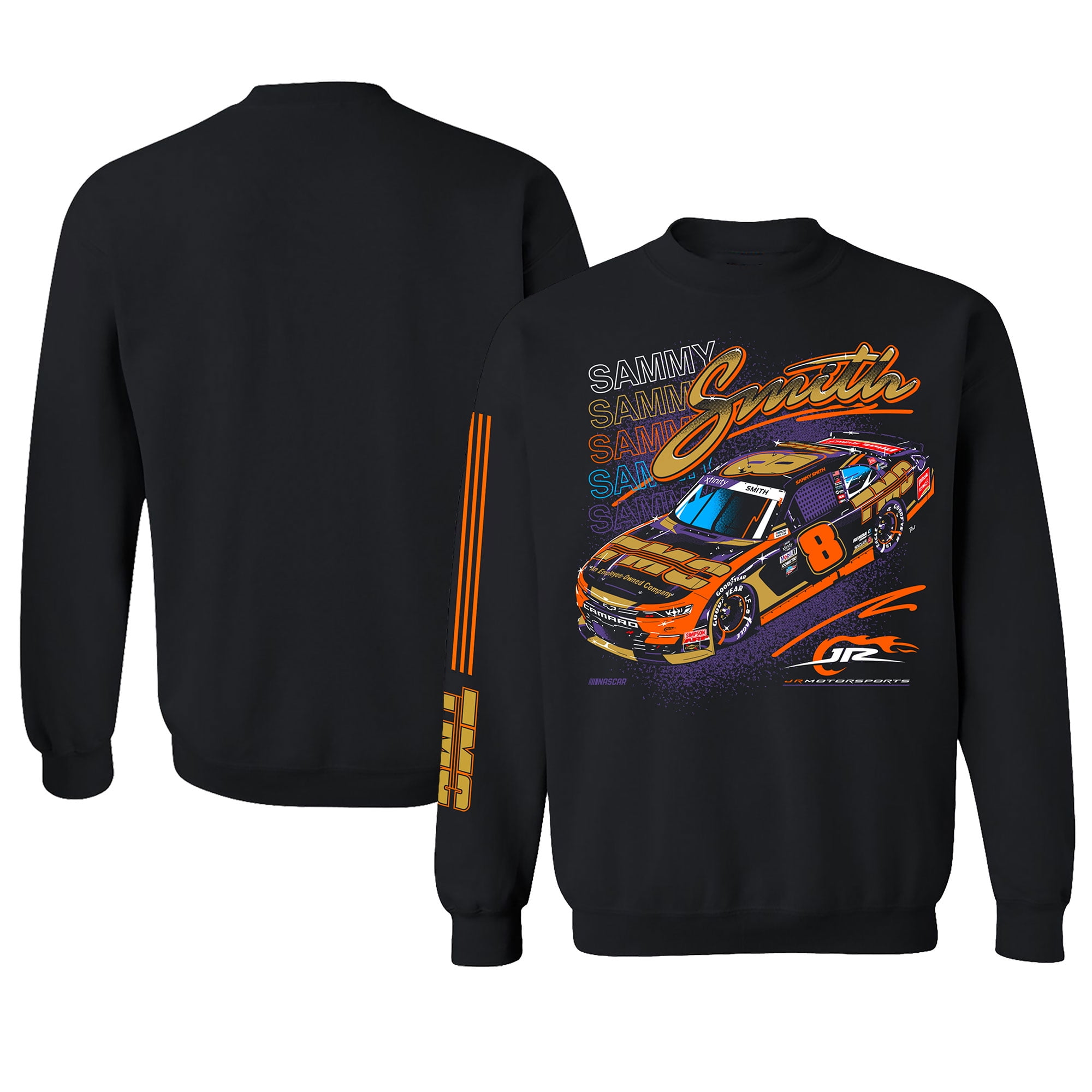 Men's JR Motorsports Official Team Apparel Black Sammy Smith Pullover ...