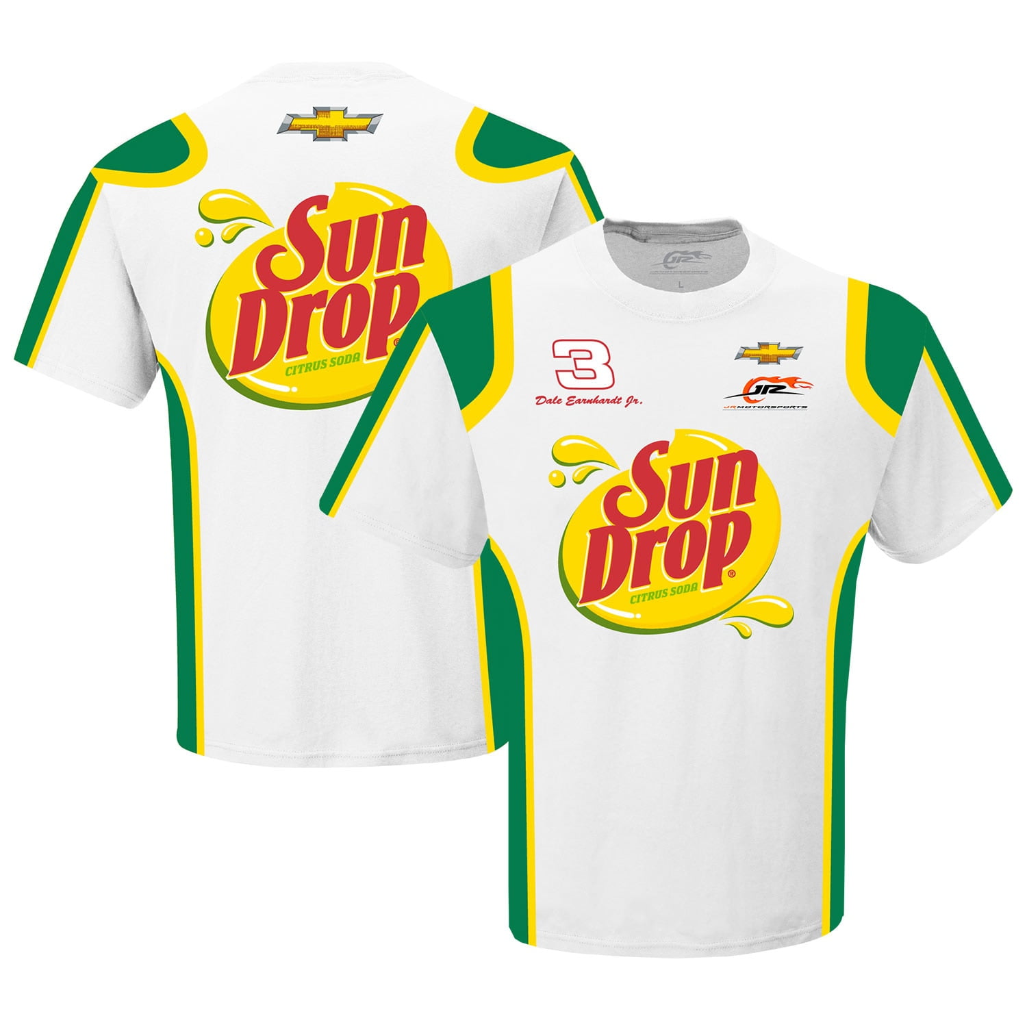 Men's JR Motorsports Official Team Apparel White Dale Earnhardt Jr. Sun ...