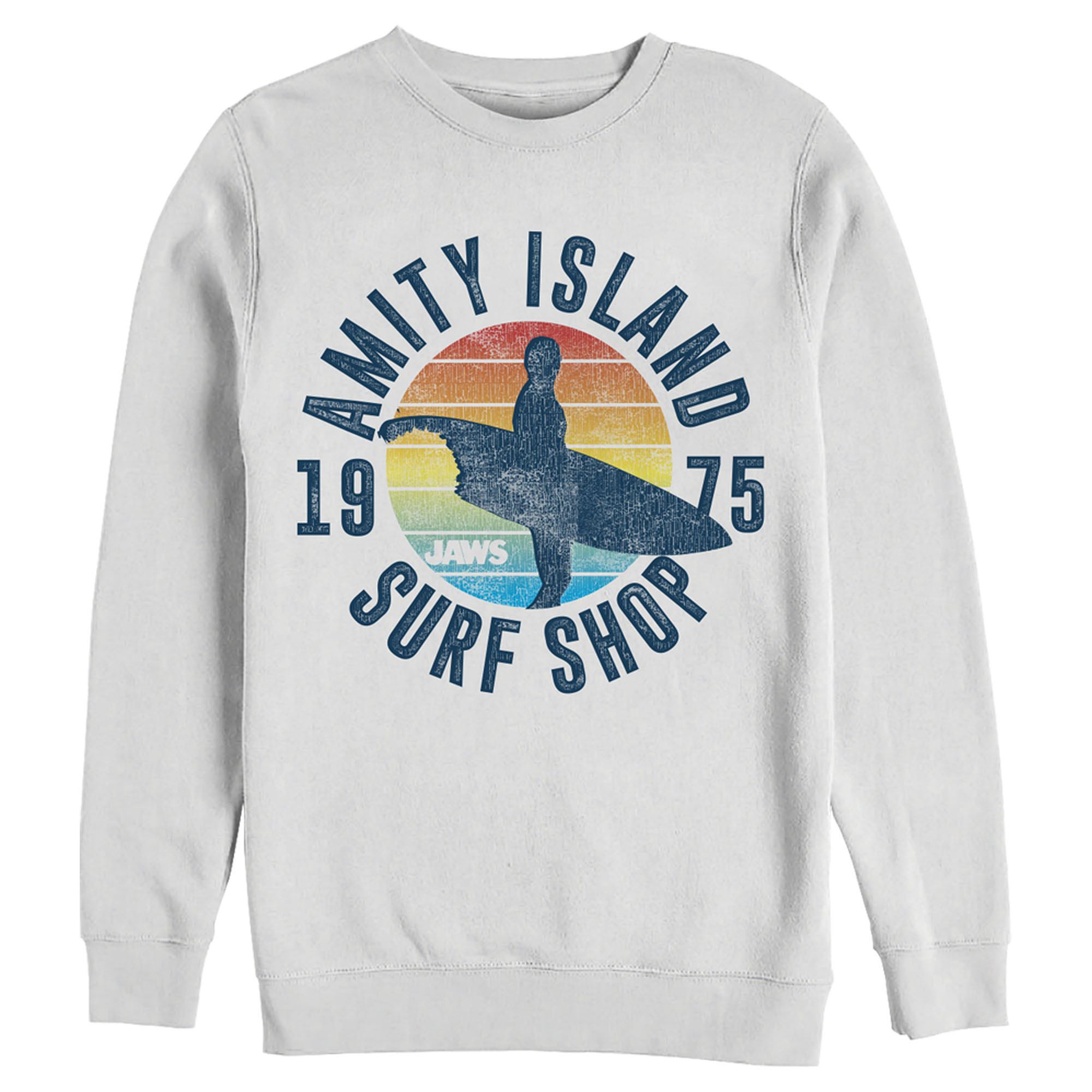 Men's Jaws Retro Amity Island Surf Shop Sweatshirt - Walmart.com