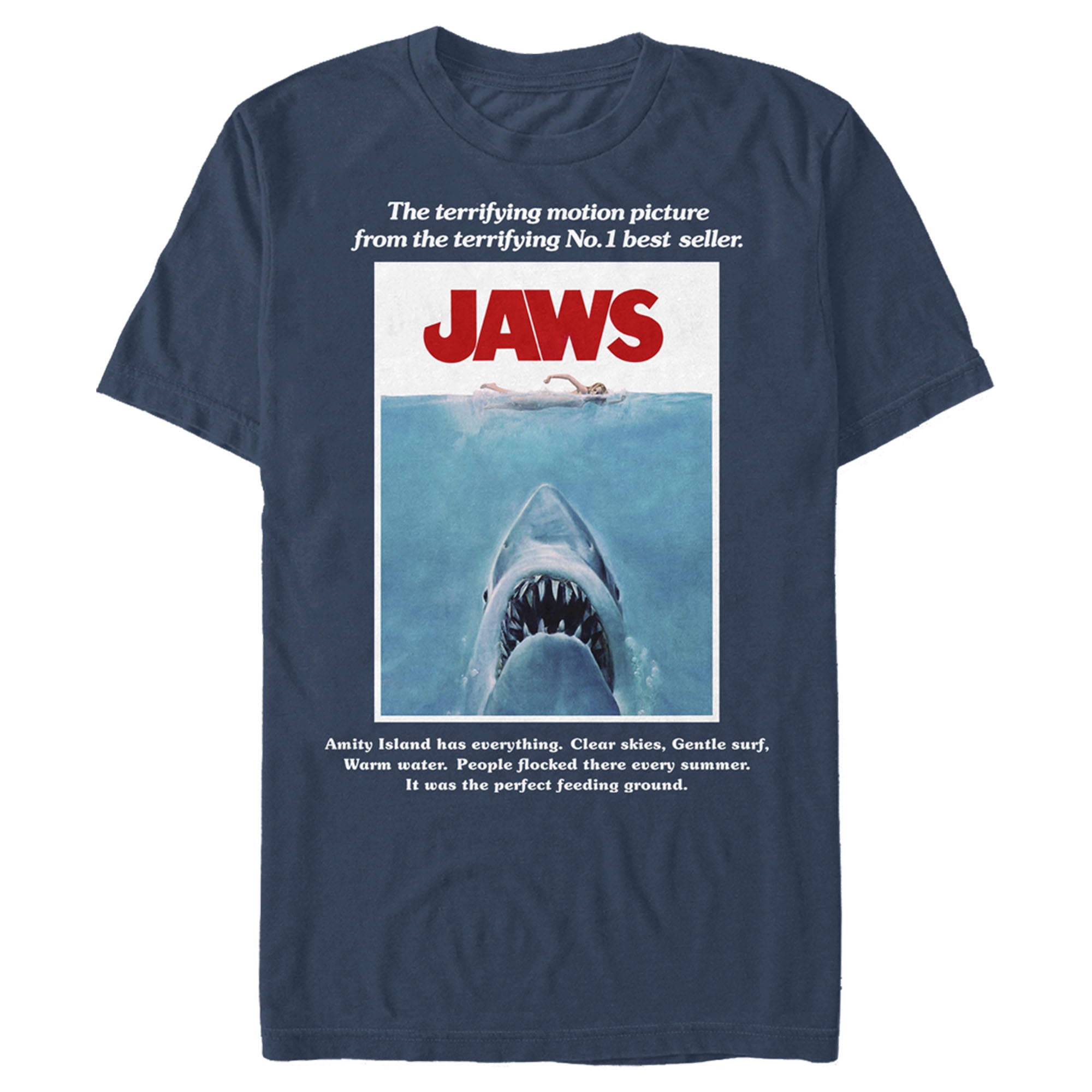 Men's Jaws Retro Poster Graphic T-Shirt - Walmart.com