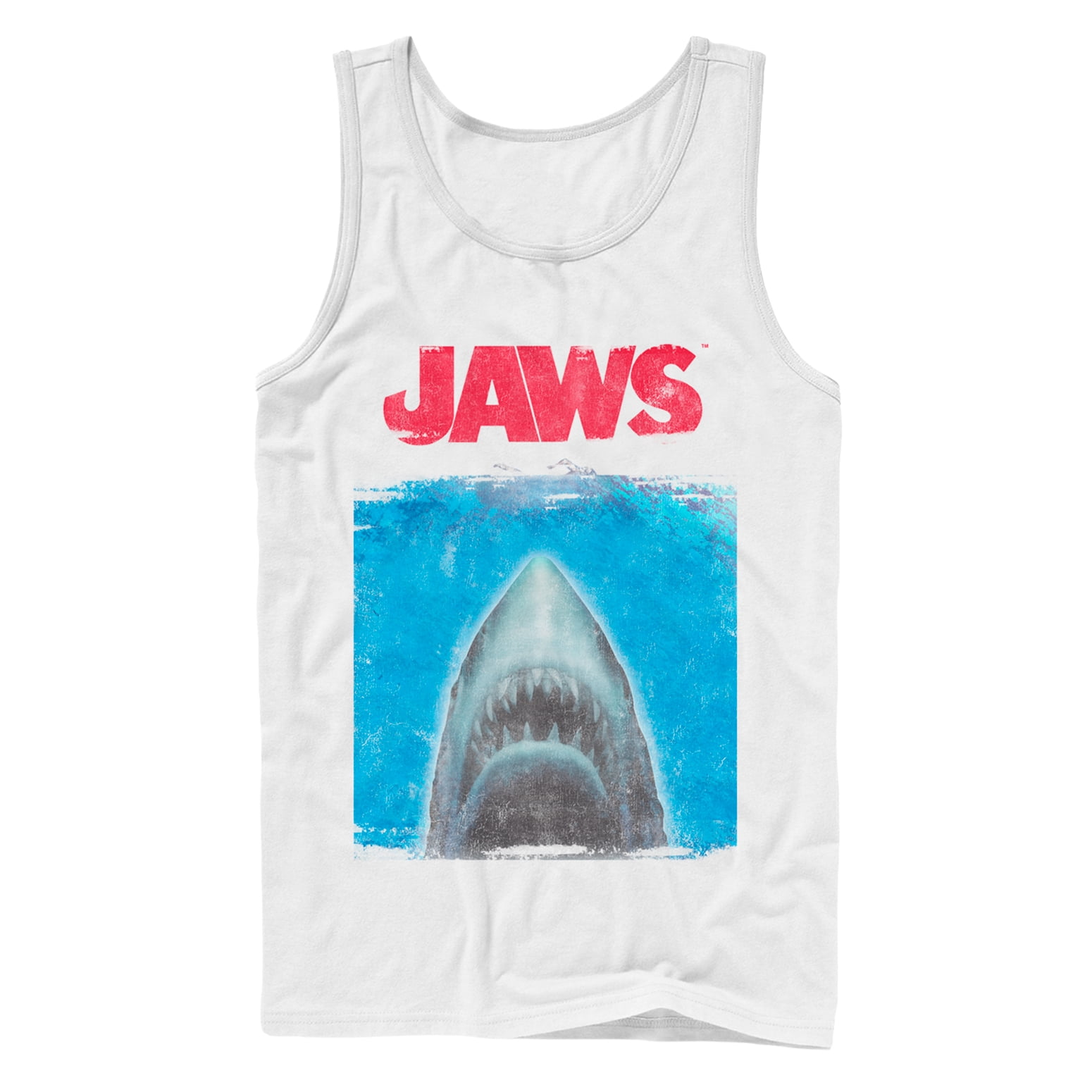 Jaws Men's Graphic Tee Merchandise - Shark Movie Poster Tank Top ...