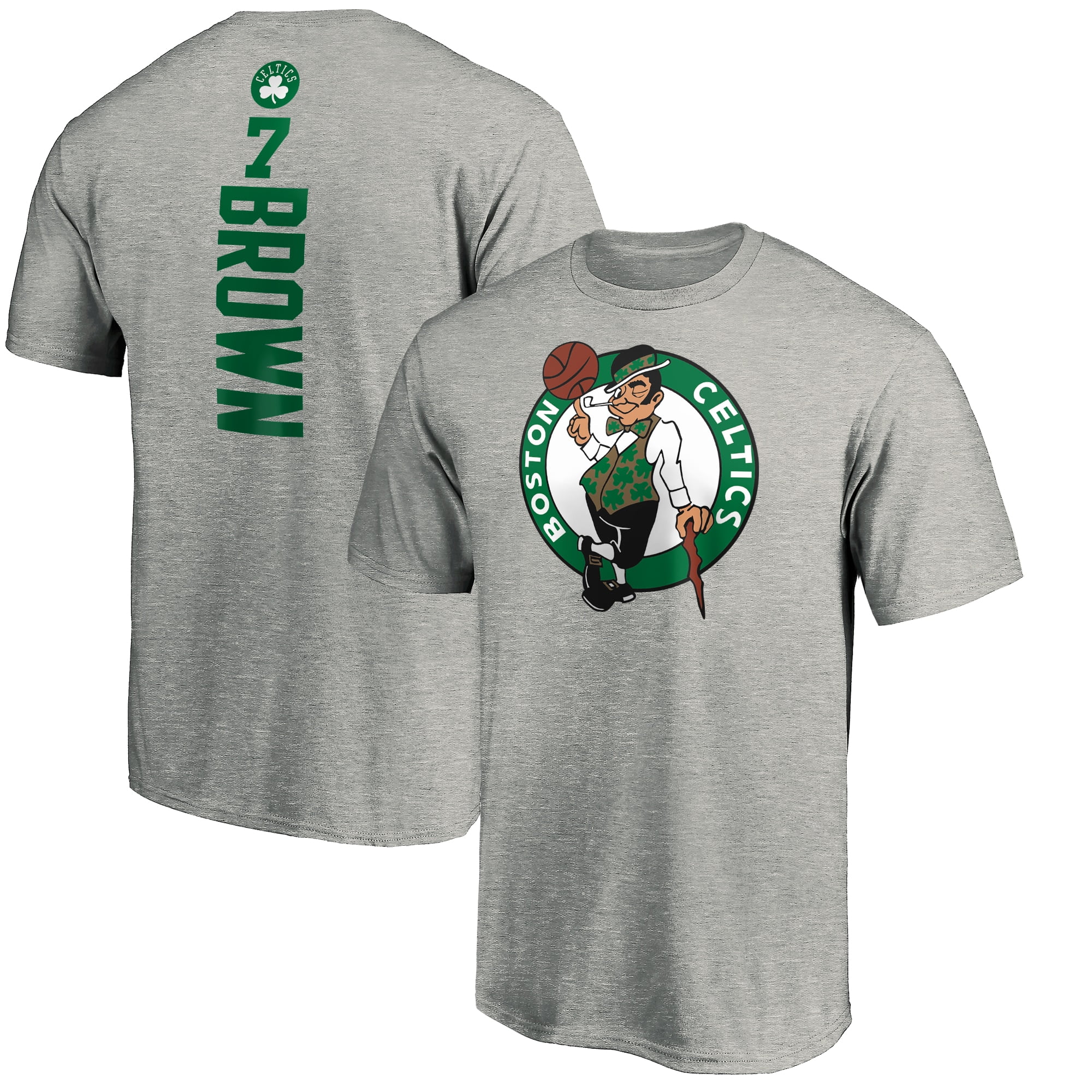 Men's Jaylen Brown Heathered Gray Boston Celtics Playmaker Name ...
