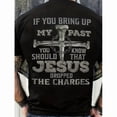 Men's Jesus Dropped The Charges Funny Christian Graphic T-Shirt Tee ...