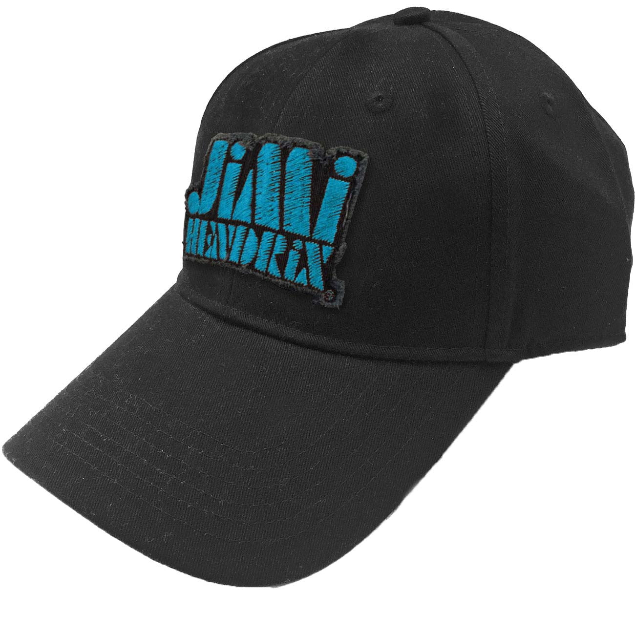 Men's Jimi Hendrix Blue Stencil Logo Baseball Cap Adjustable Black ...