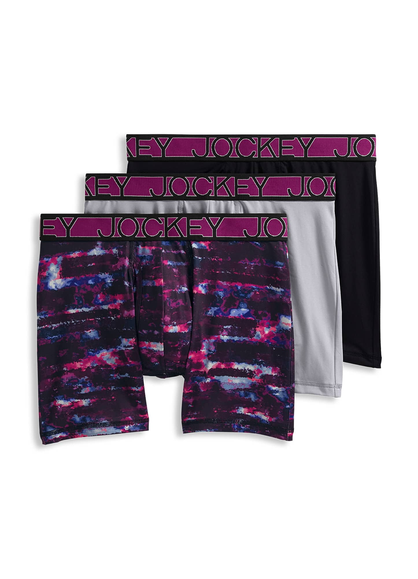 Jockey Men's Active Microfiber 5" Boxer Brief - 3 Pack - Walmart.com