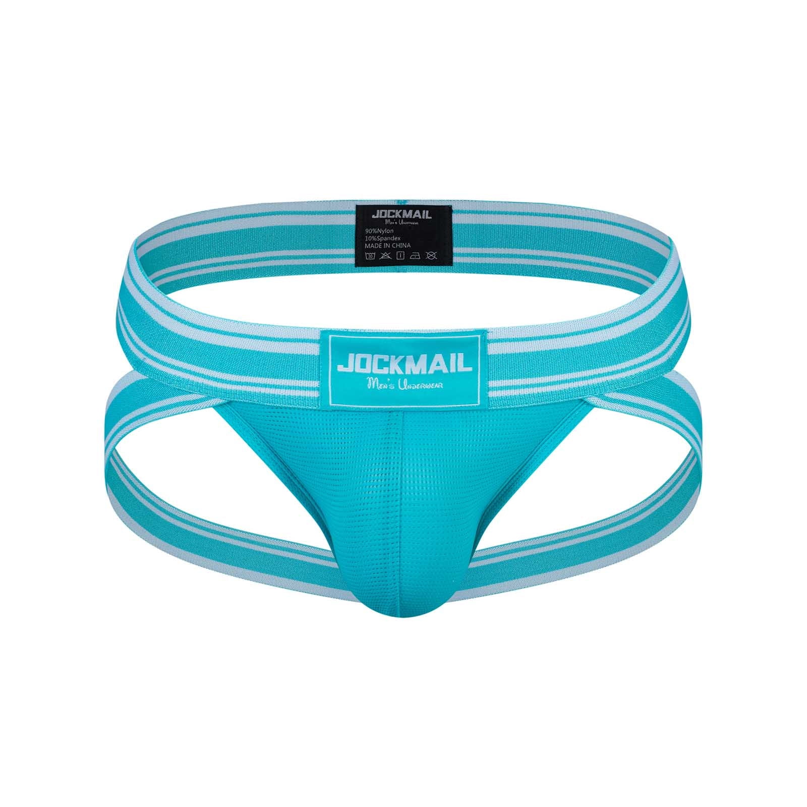 Men's Jockstrap Underwear Hollow Out Design Sexy G-String Male Athletic ...