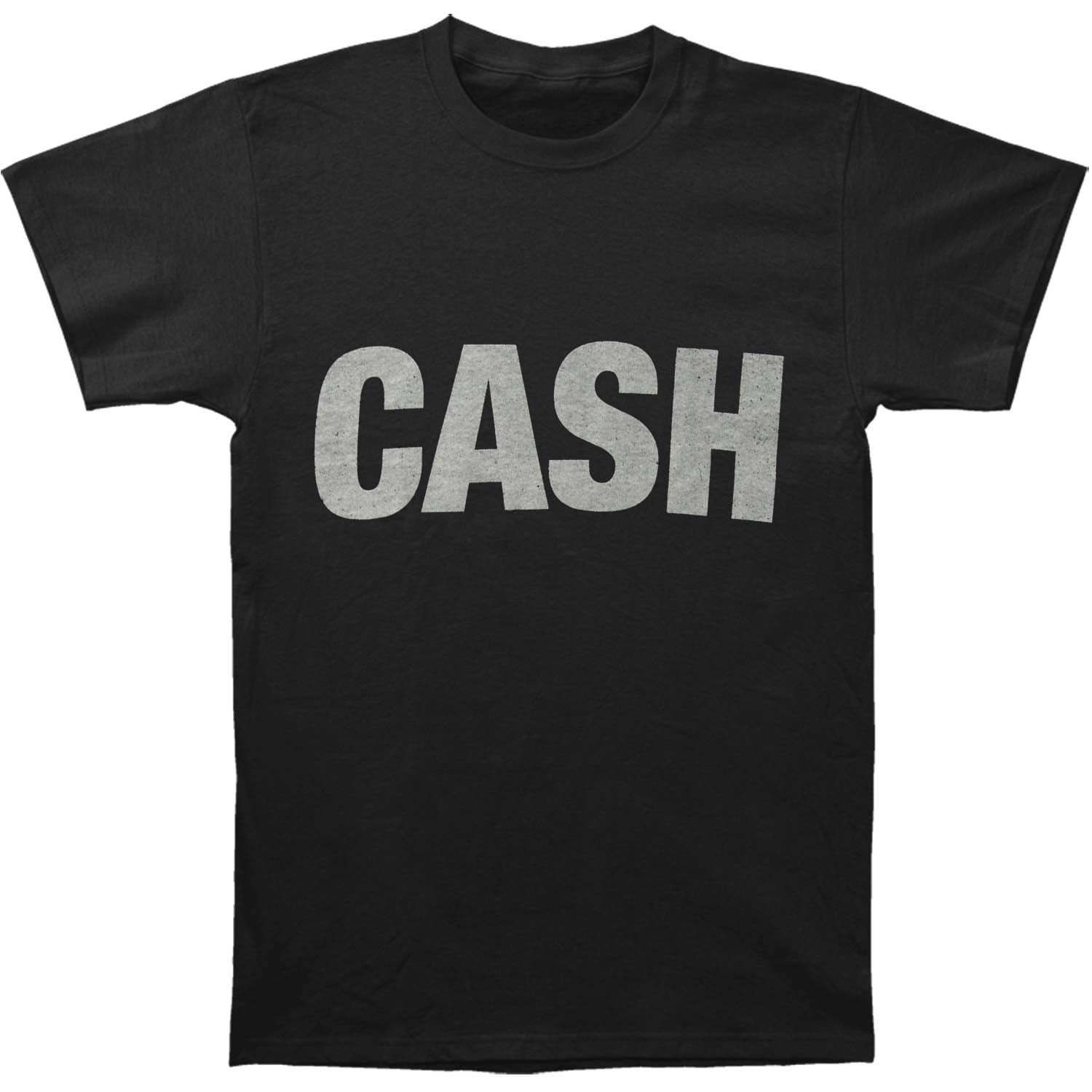 Men's Johnny Cash CASH Faded T-shirt Large Black - Walmart.com