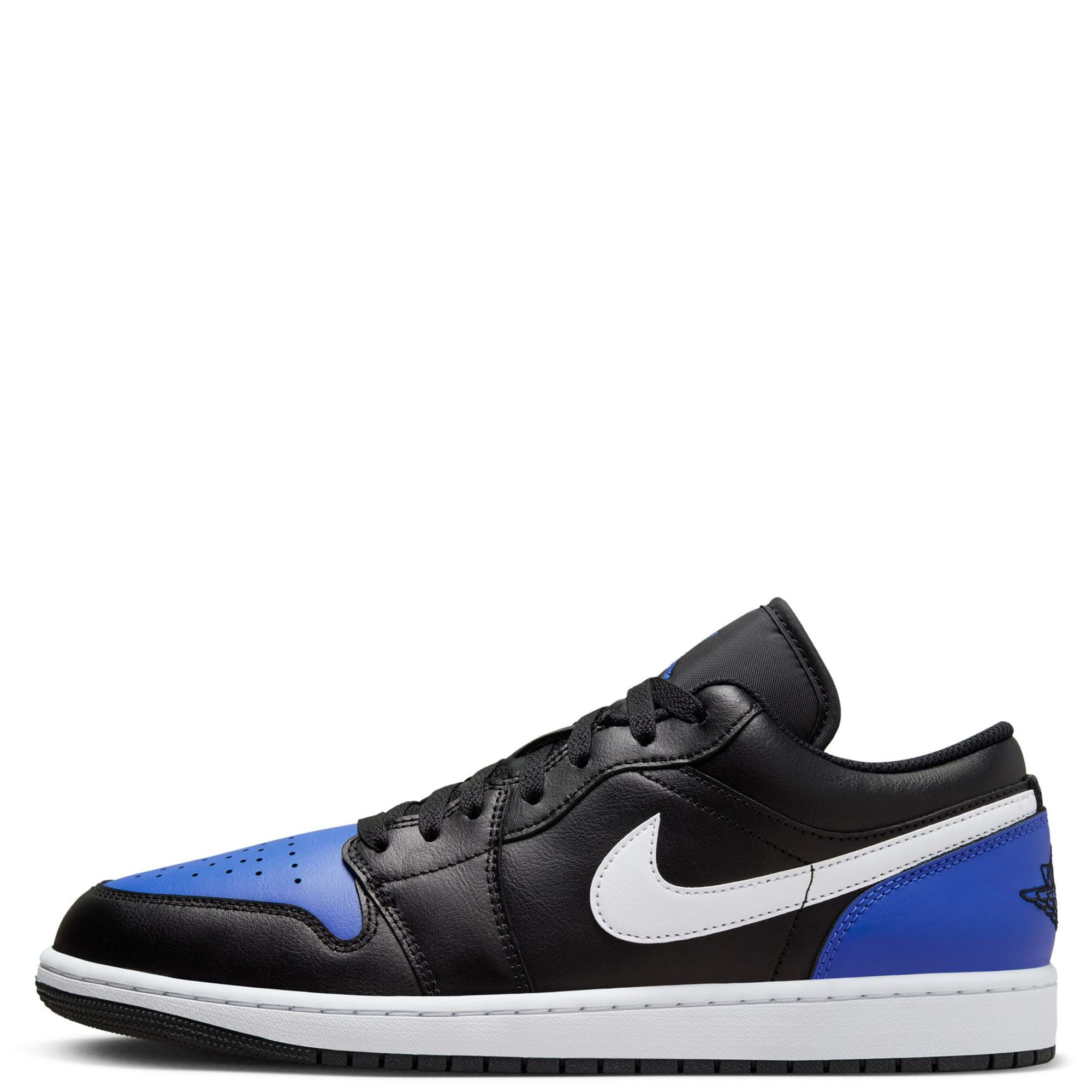 Men's Jordan 1 Low Black/White-Game Royal (553558 042) - 10.5 - Walmart.com